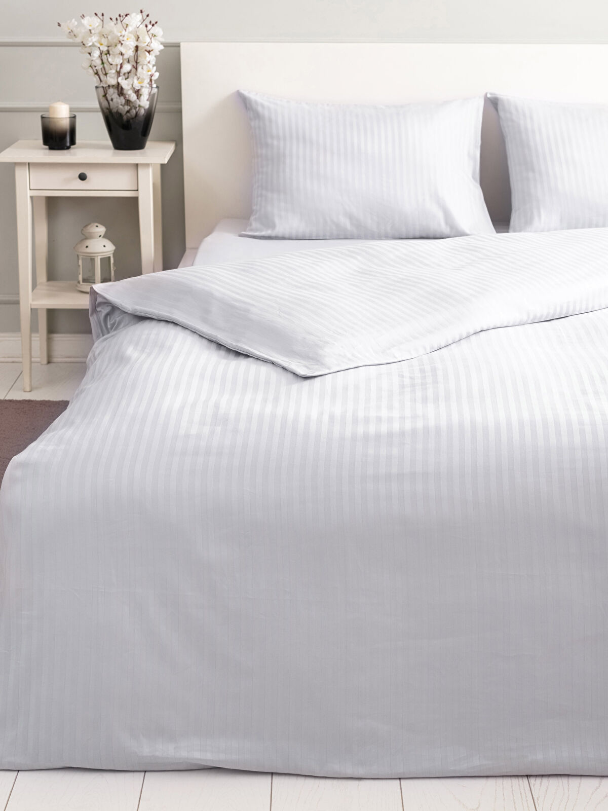 Çift Kişilik Düz Saten Nevresim Takımı