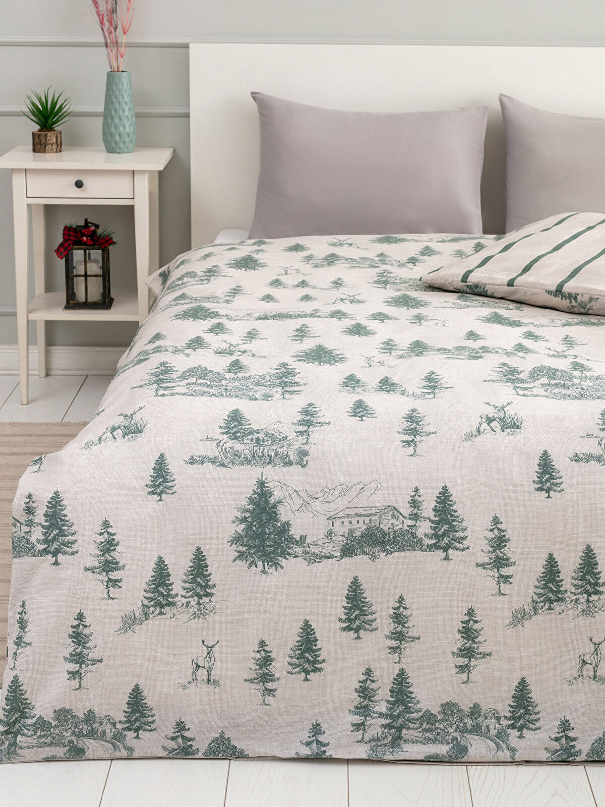 Çift Kişilik Baskılı Dokuma Nevresim 200x220 Cm