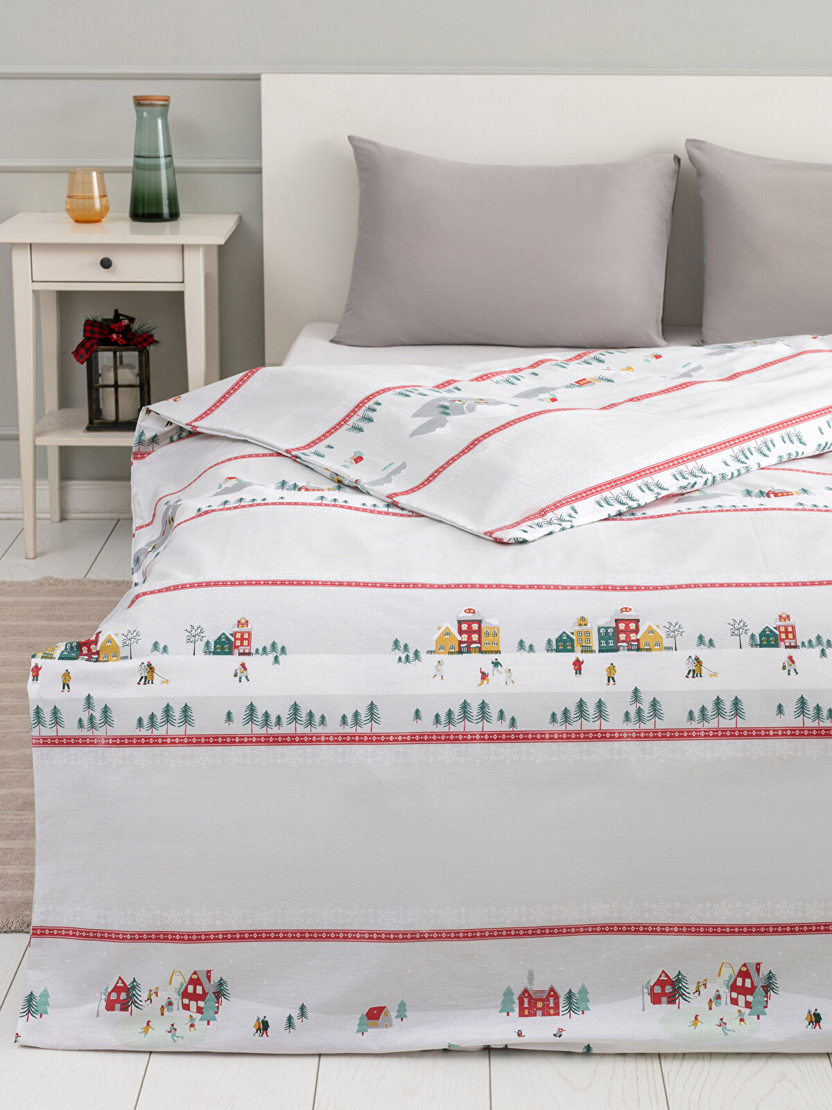 Çift Kişilik Baskılı Dokuma Nevresim 200x220 Cm