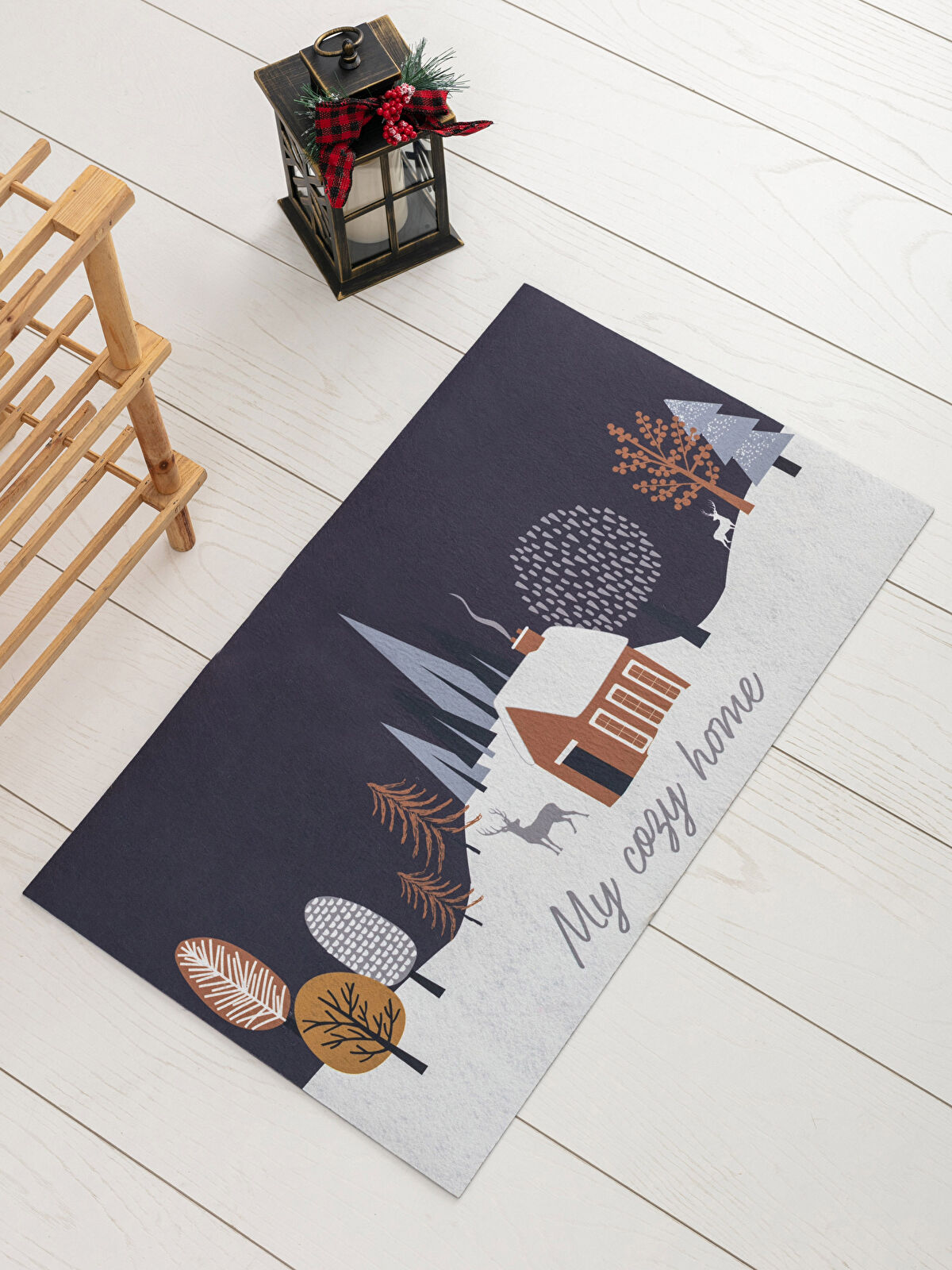 Slogan Baskılı Banyo Paspası 50x70 Cm