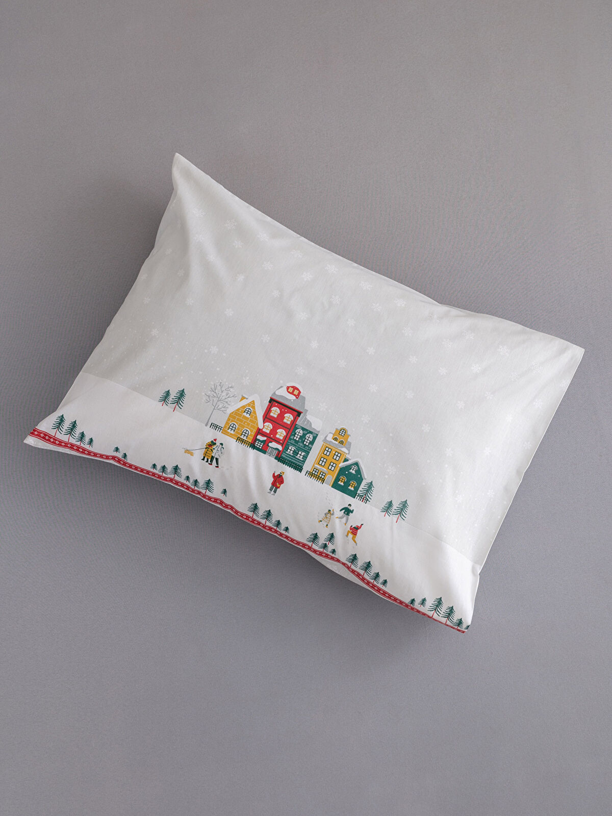 Baskılı Dokuma Yastık Kılıfı 50x70 Cm