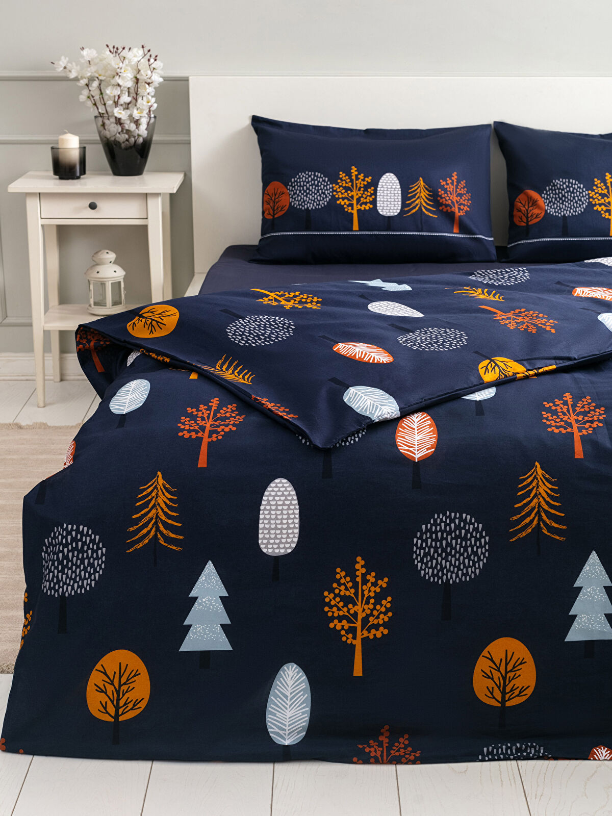 Çift Kişilik Baskılı Dokuma Nevresim Takımı