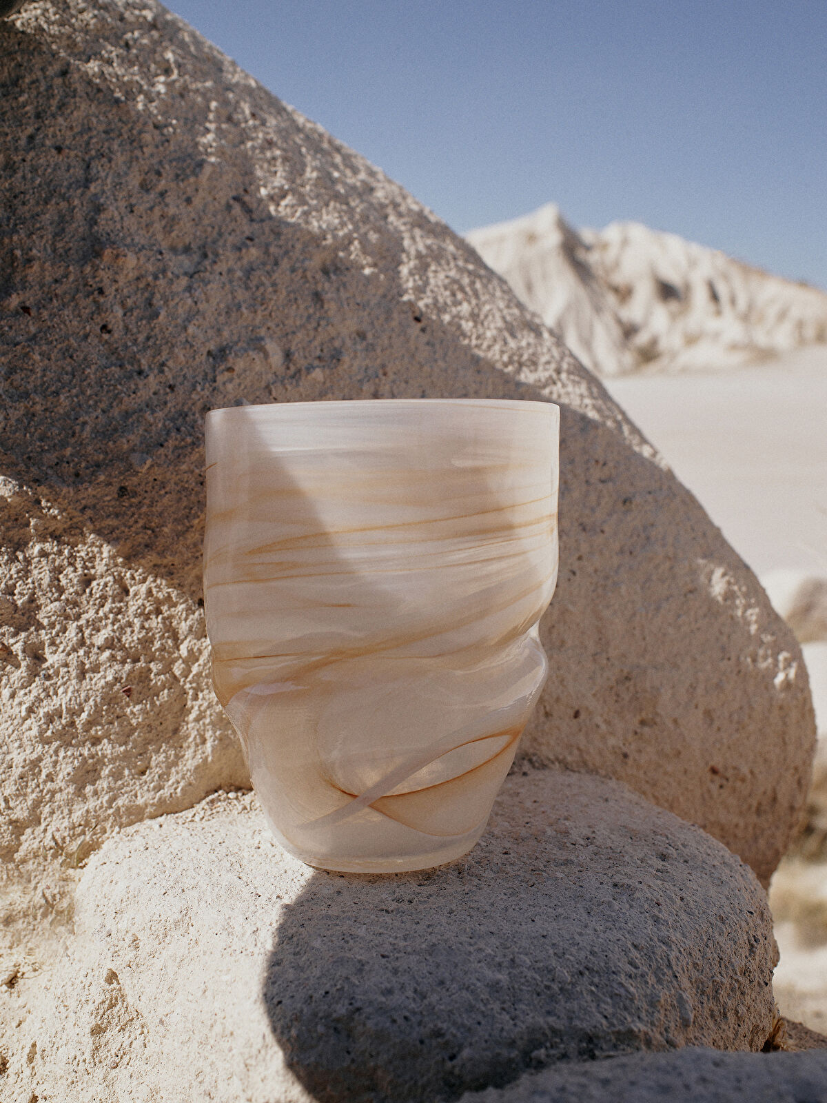 GAMZE SARAÇOĞLU X LCW HOME CAM VAZO - RENK BLOKLU 19 CM