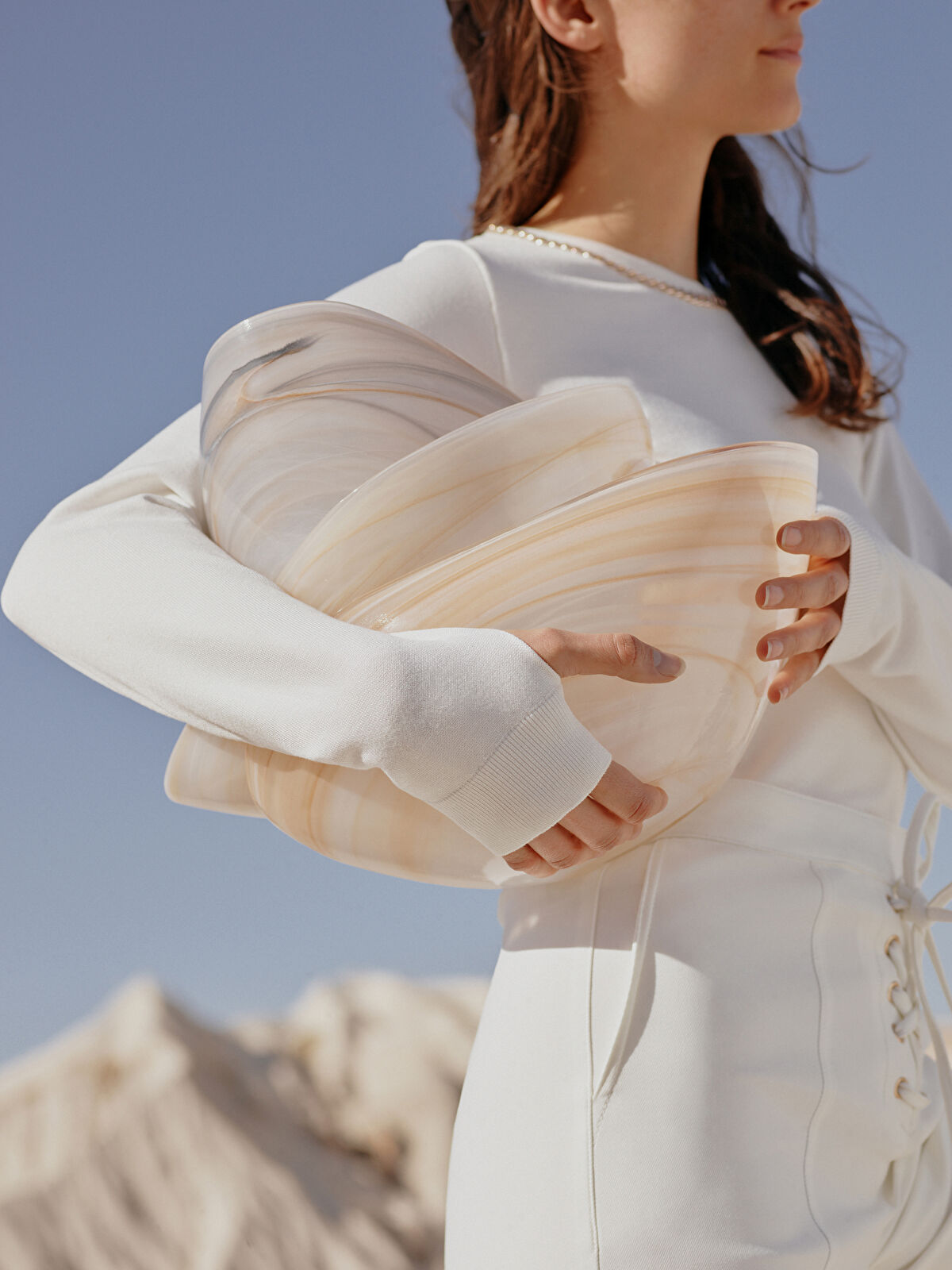 GAMZE SARAÇOĞLU X LCW HOME CAM KASE - RENK BLOKLU 35 CM