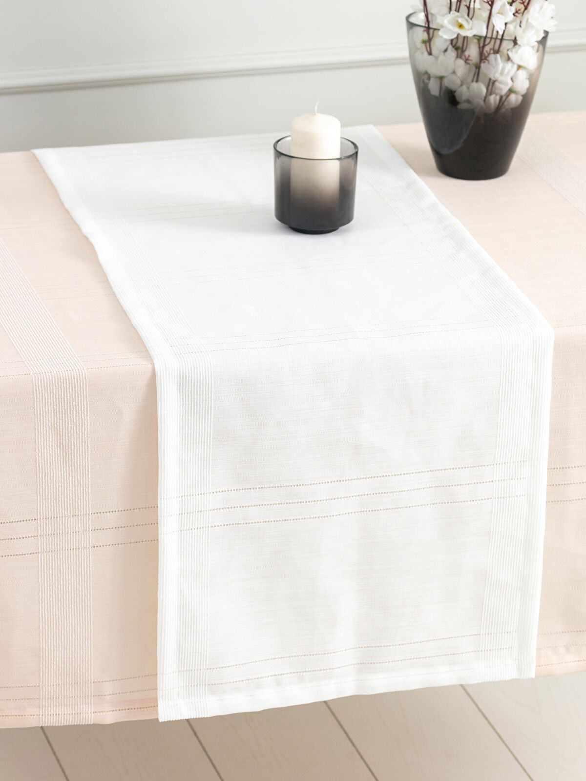 Keten Görünümlü Runner 45x150 Cm