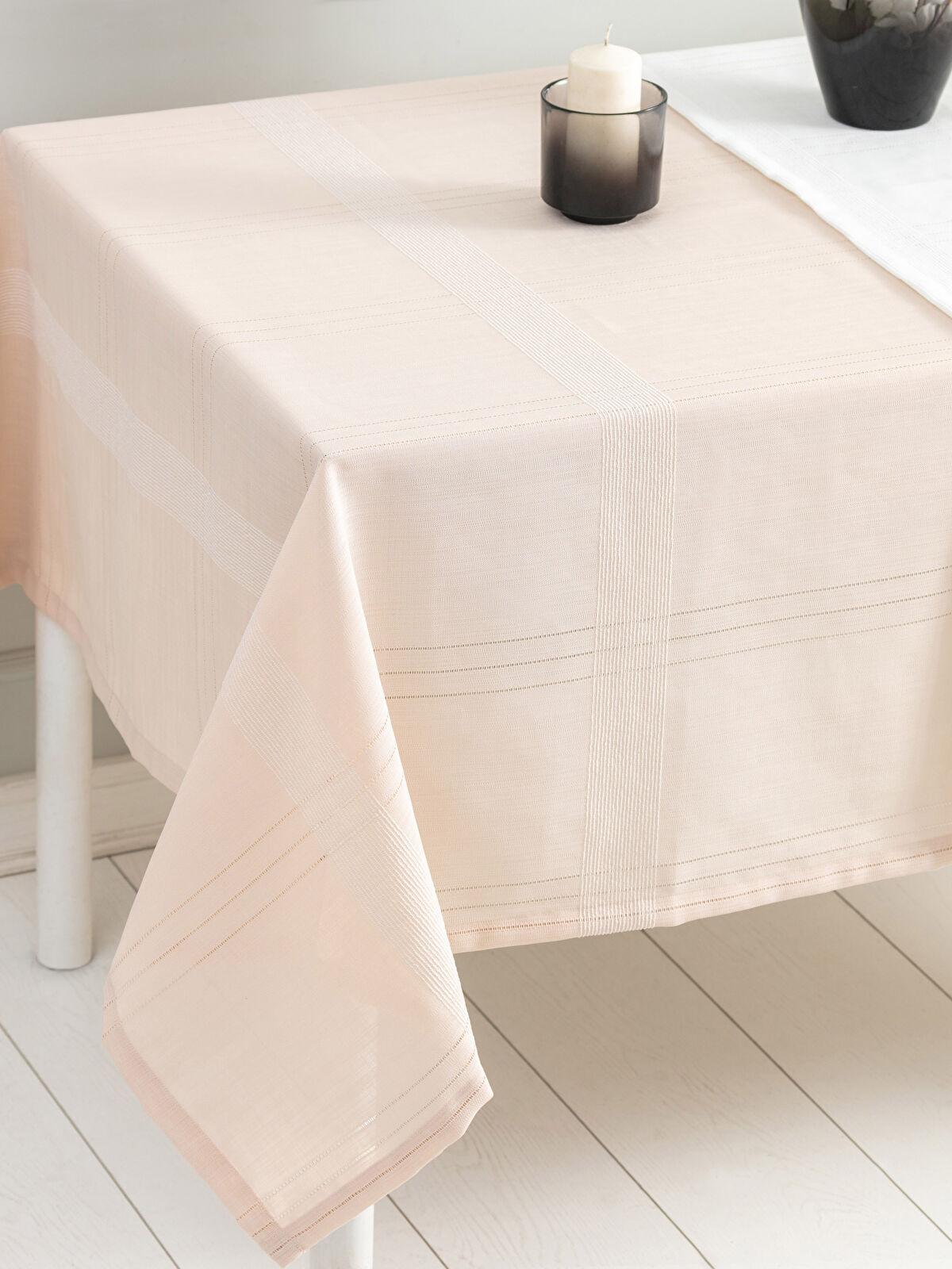 Keten Görünümlü Masa Örtüsü 150x250 Cm