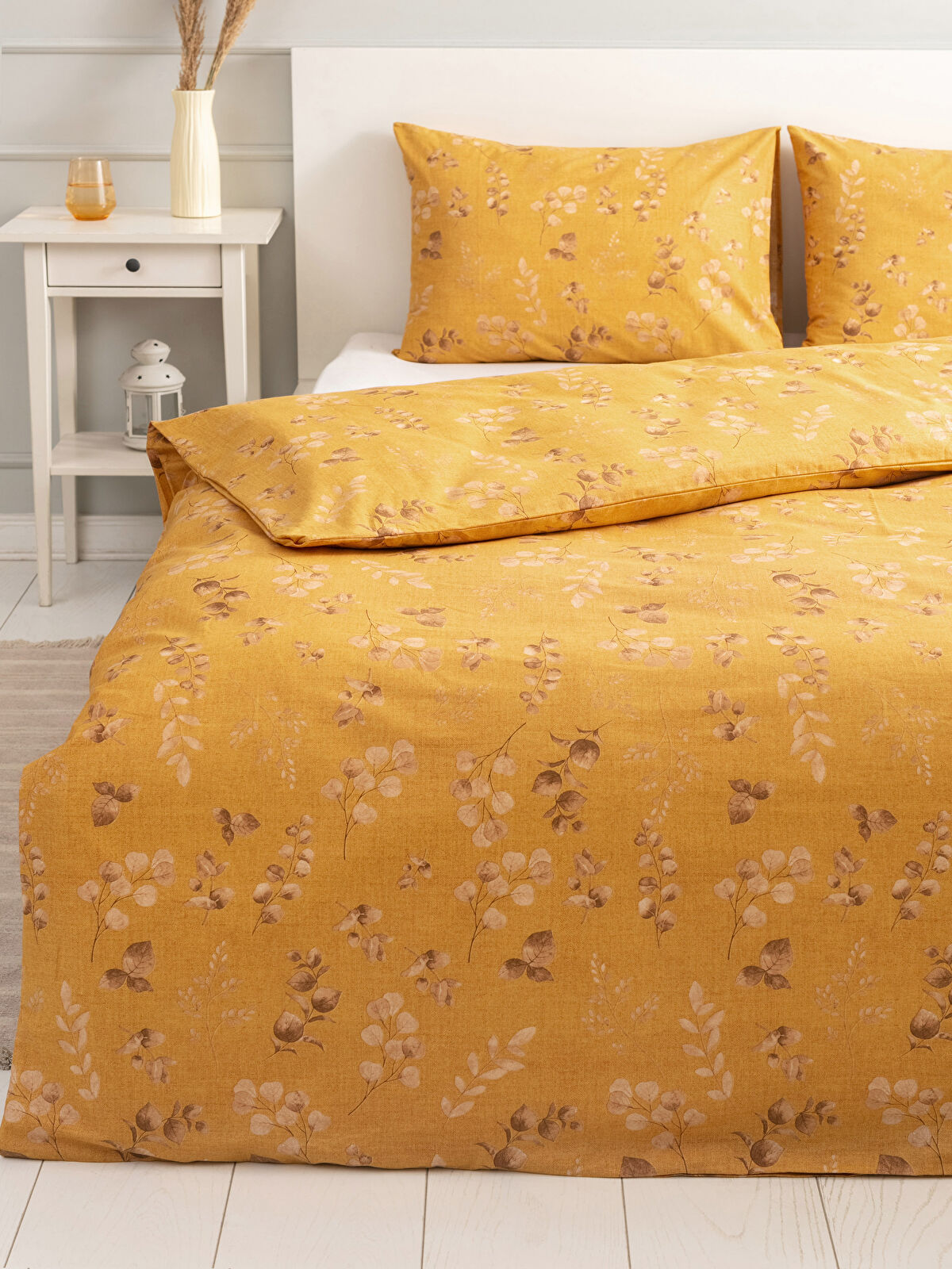 Çift Kişilik Baskılı Dokuma Nevresim ve Yastık Kılıfı