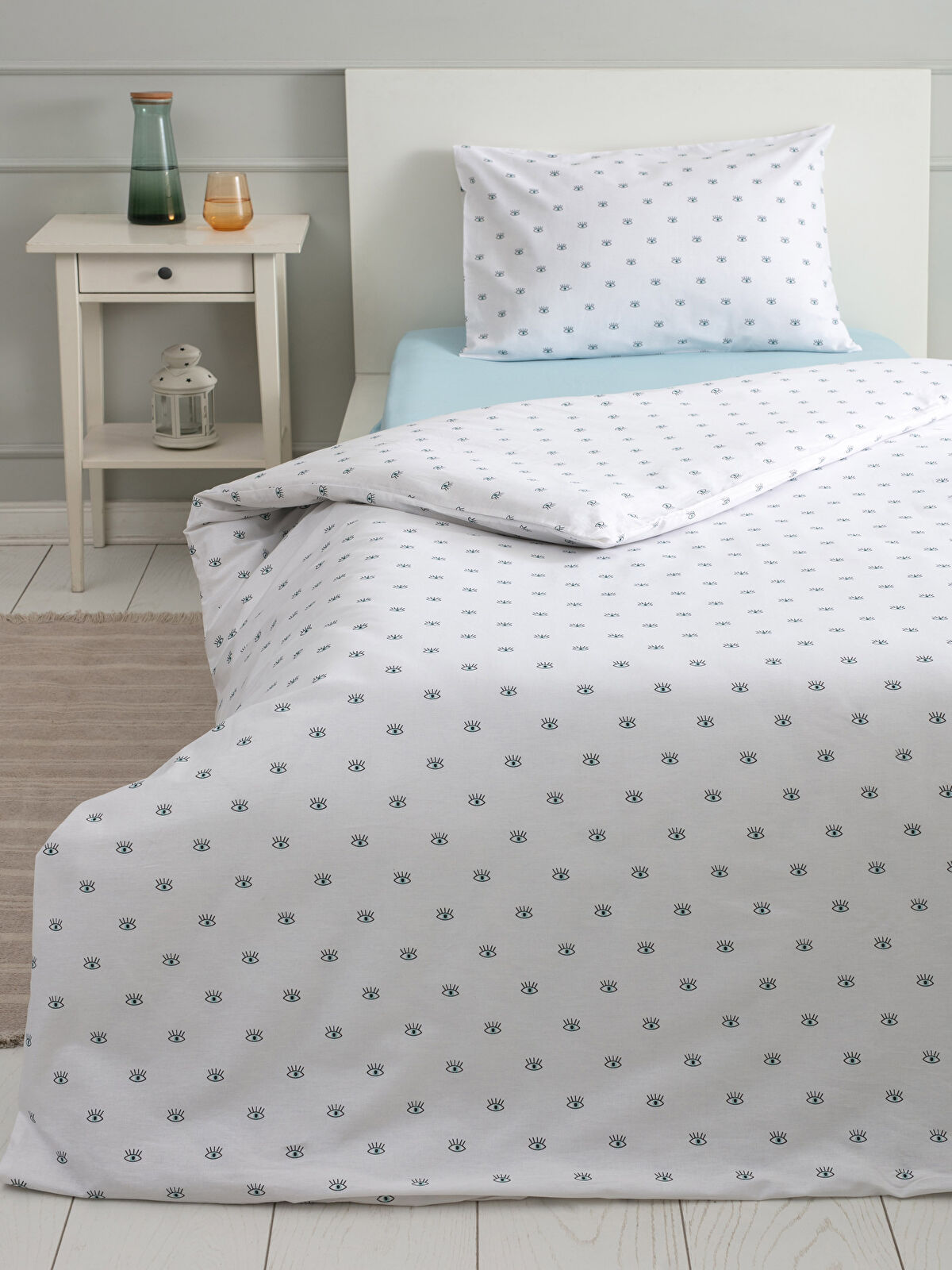 Tek Kişilik Baskılı Dokuma Nevresim Takımı