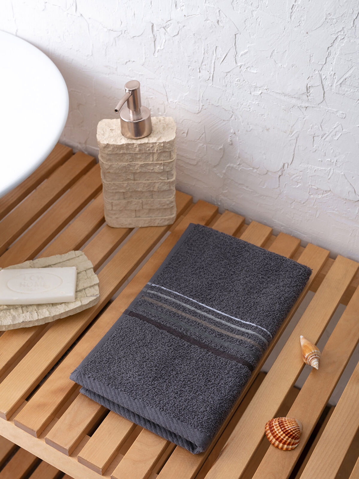 Çizgili Bukle El Havlusu 30x50 Cm