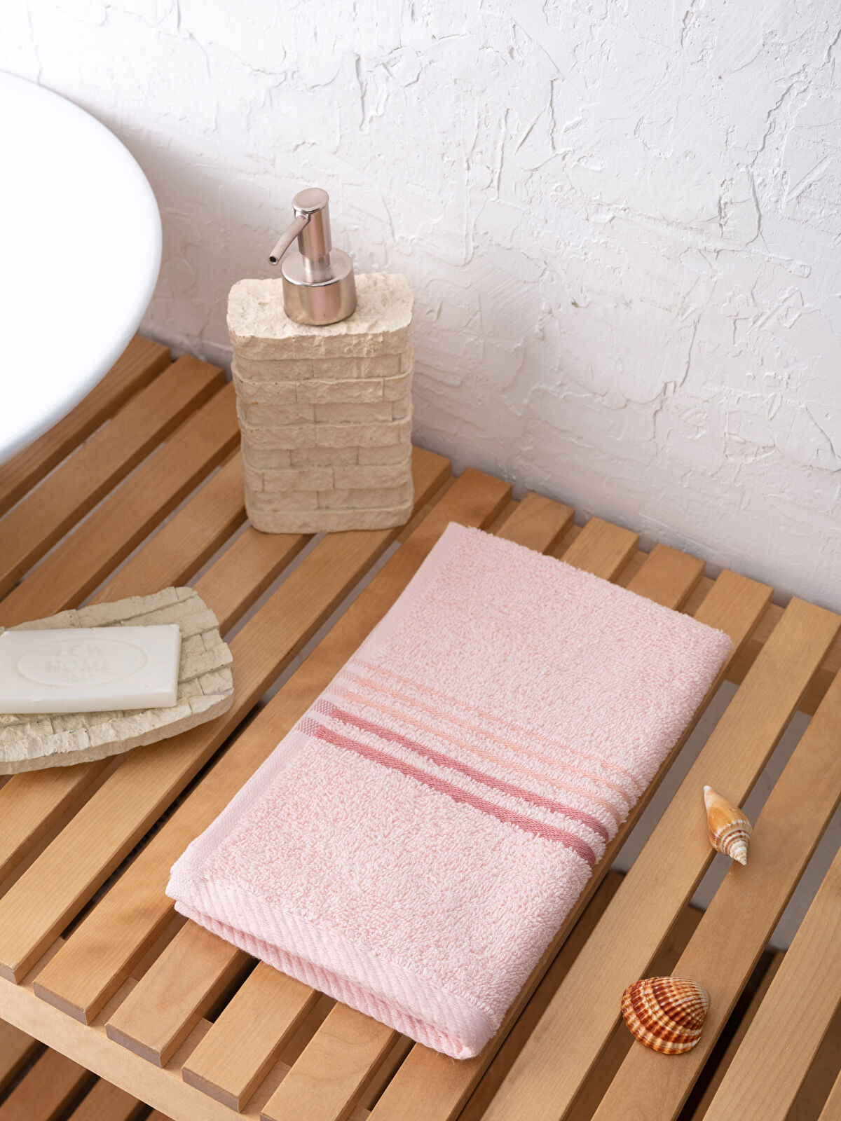 Çizgili Bukle El Havlusu 30x50 Cm