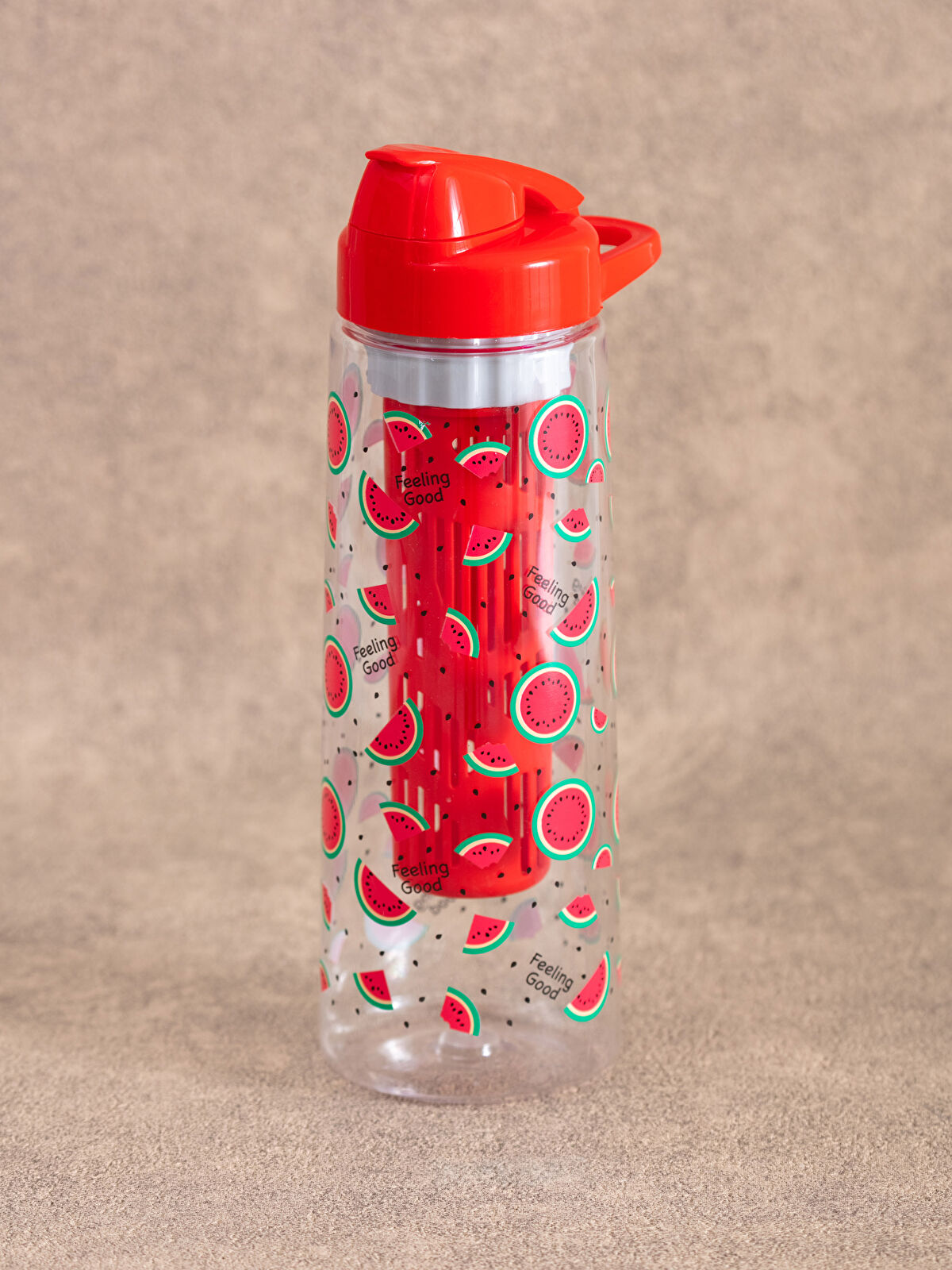 Karpuz Baskılı Süzgeçli Suluk