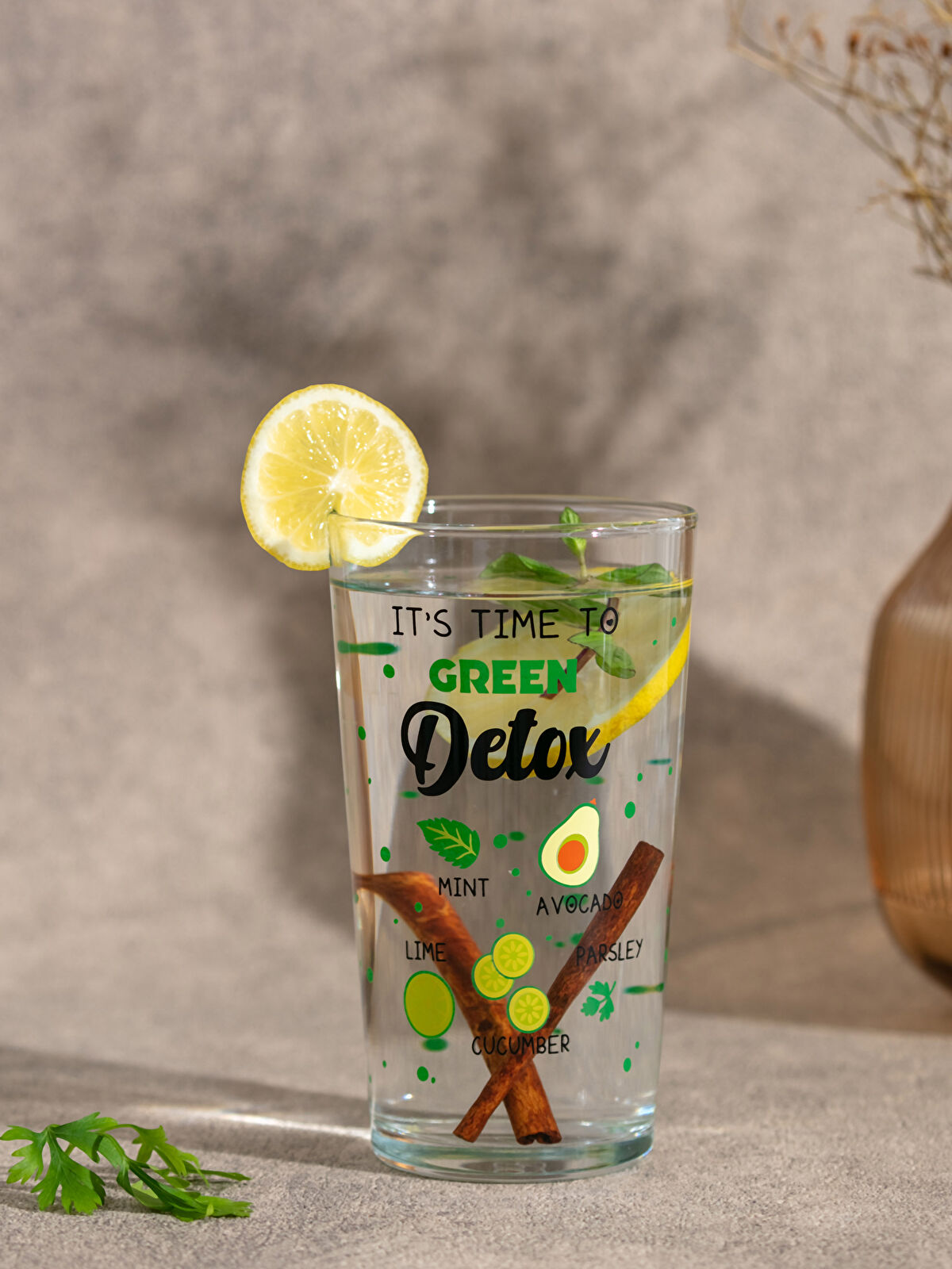 Baskılı Cam Su Bardağı 570 Ml