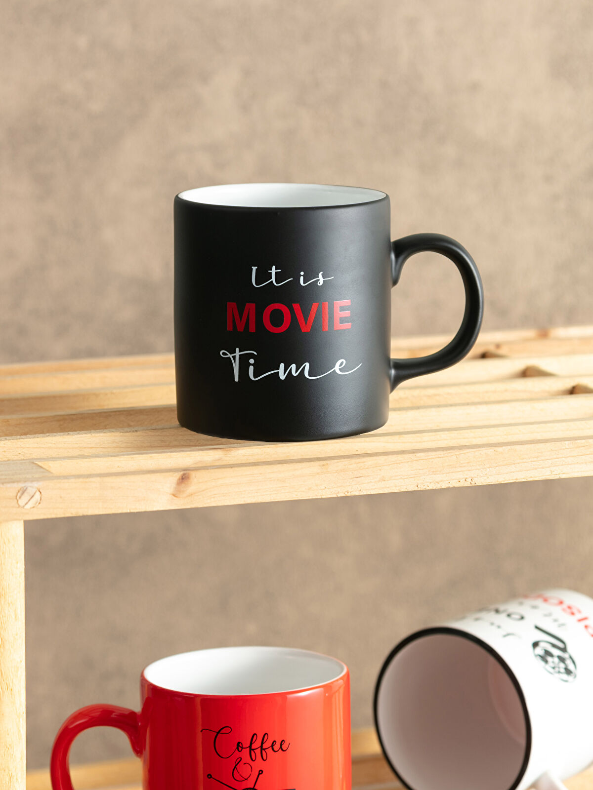 Baskılı Seramik Kupa Bardak 320 Ml