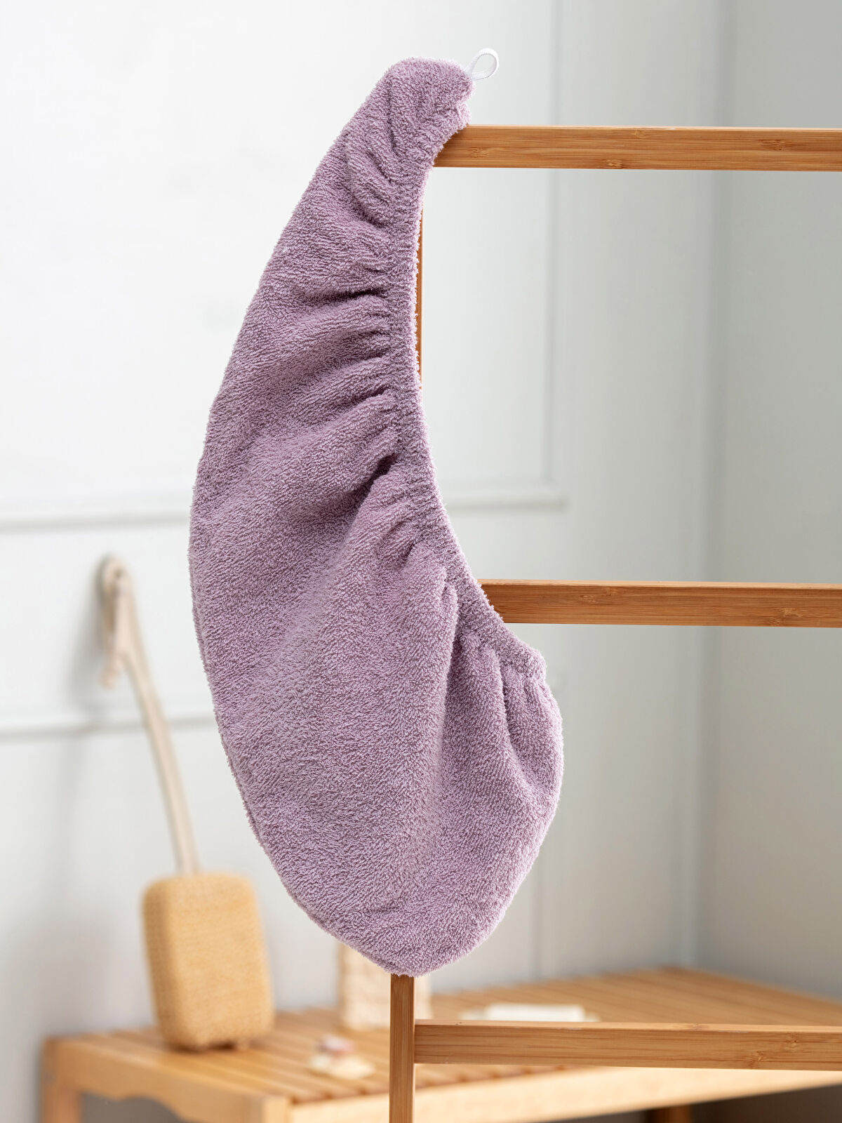 Lastikli Bukle Kadın Saç Havlusu