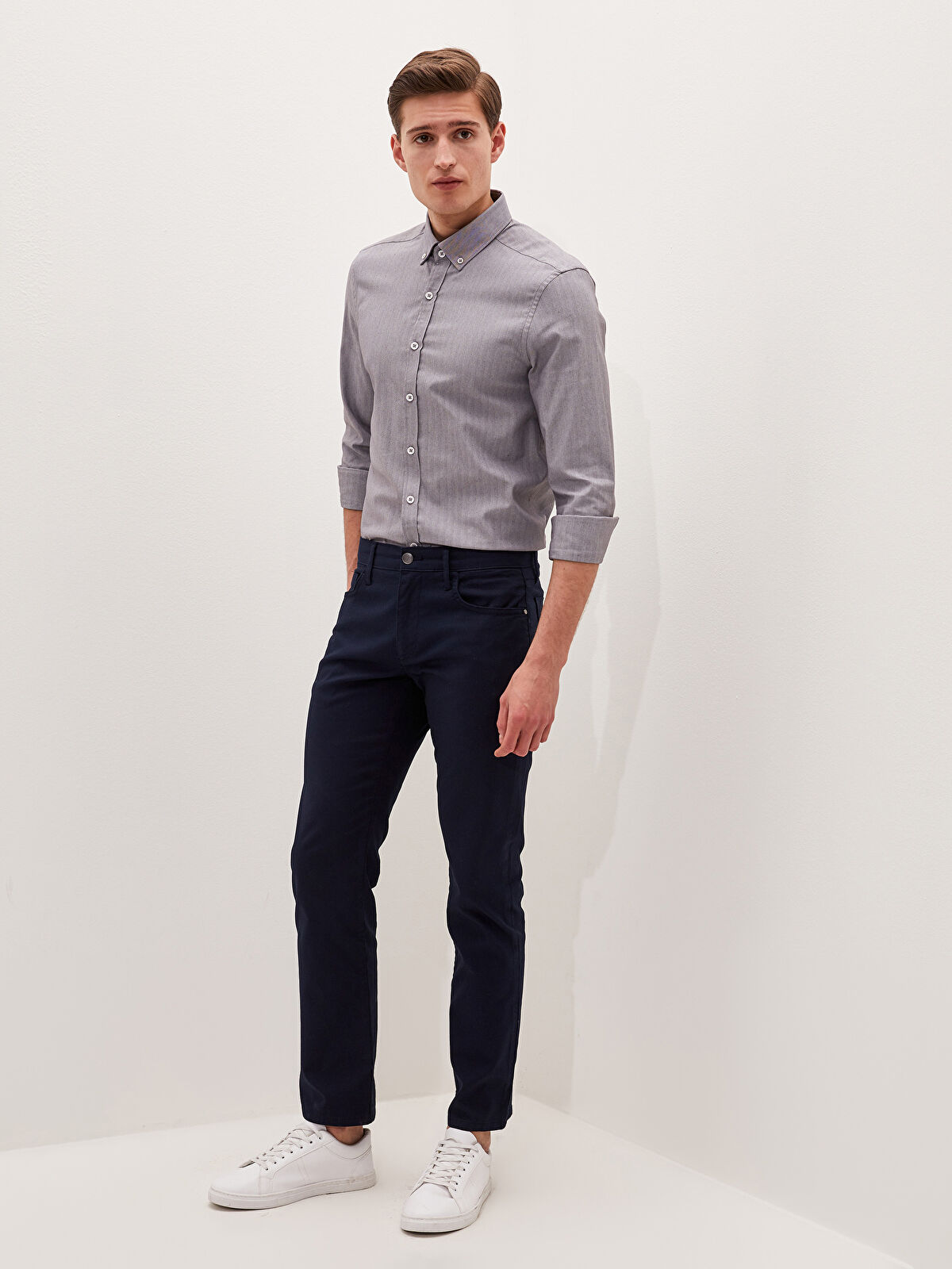 LCW CLASSIC Standart Kalıp Dokulu Erkek Pantolon