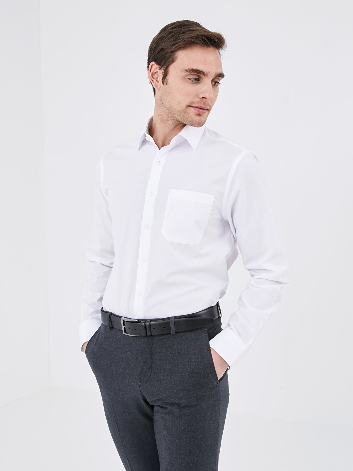 LCW FORMAL Regular Fit Uzun Kollu Poplin Erkek Gömlek