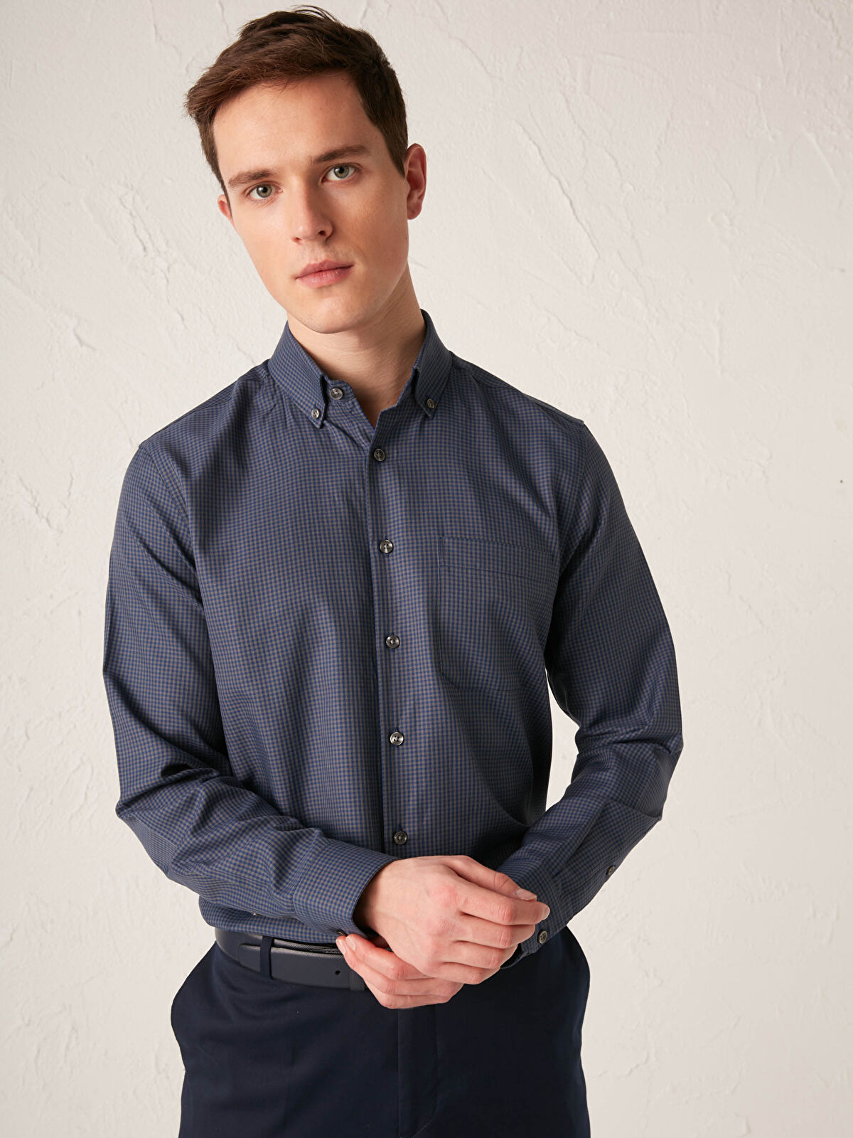 LCW FORMAL Regular Fit Uzun Kollu Gabardin Gömlek