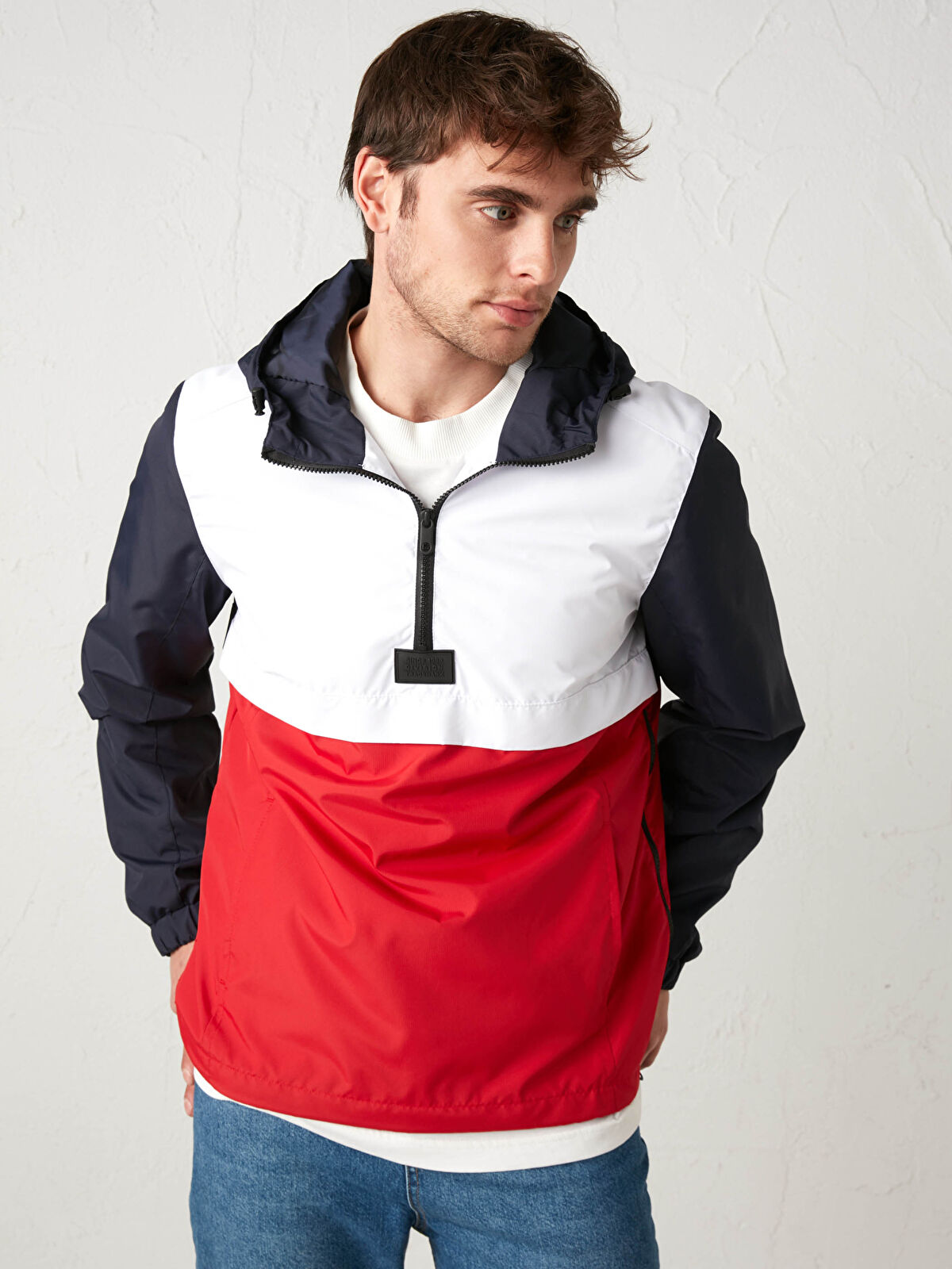 LCW CASUAL Slim Fit Kapüşonlu Kanguru Mont