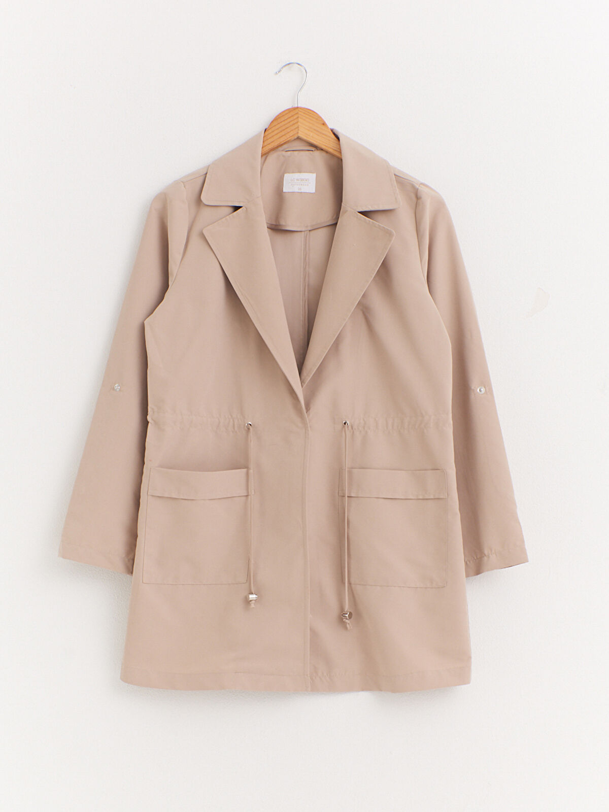 Beli Büzgülü Trençkot Beli Büzgülü Trençkot