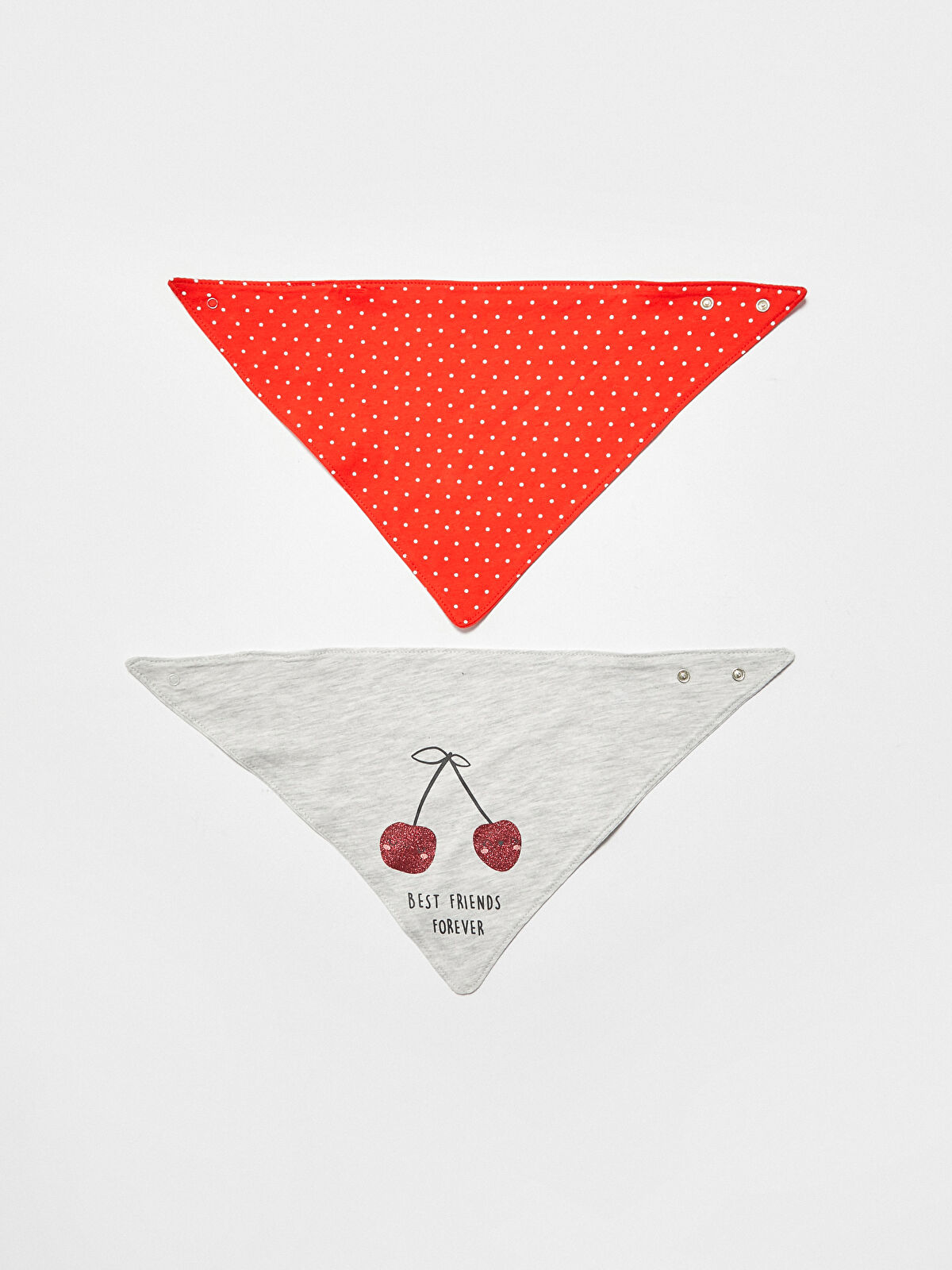 Baskılı Kız Bebek Mama Önlüğü 2'li