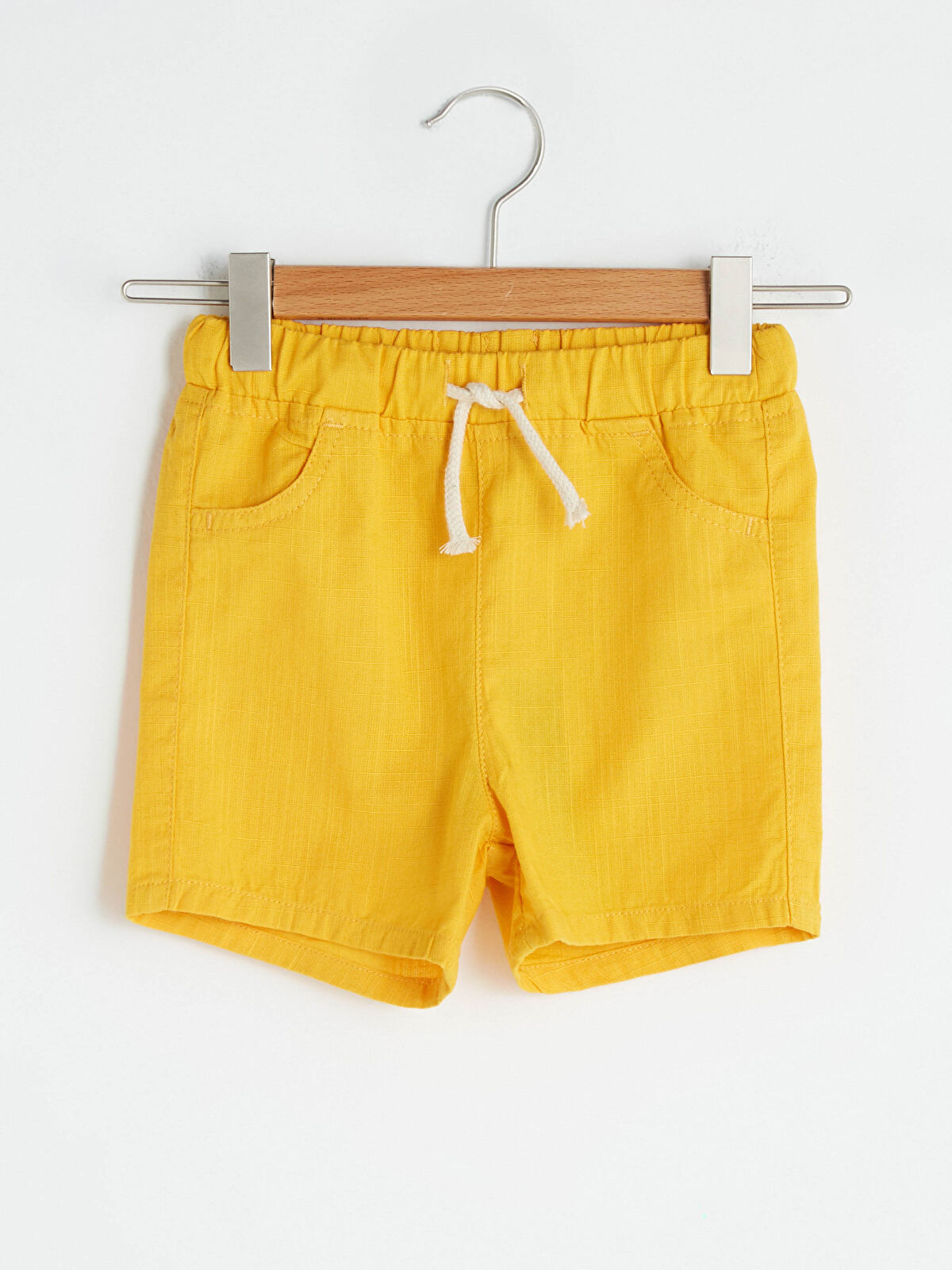 Comfort Fit Beli Lastikli Basic Gabardin Şort