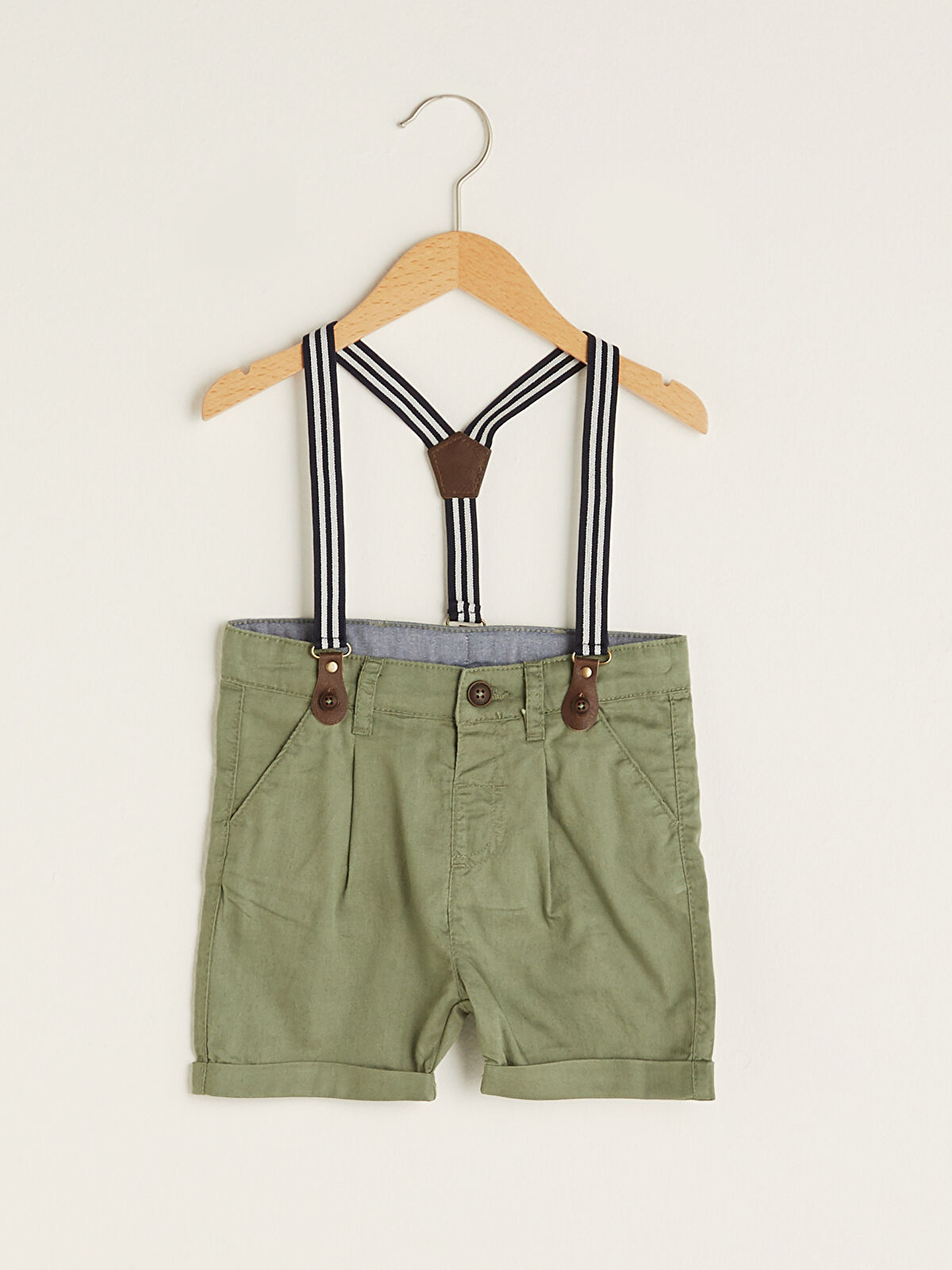 Basic Erkek Bebek Şort ve Pantolon Askısı 2'li Takım