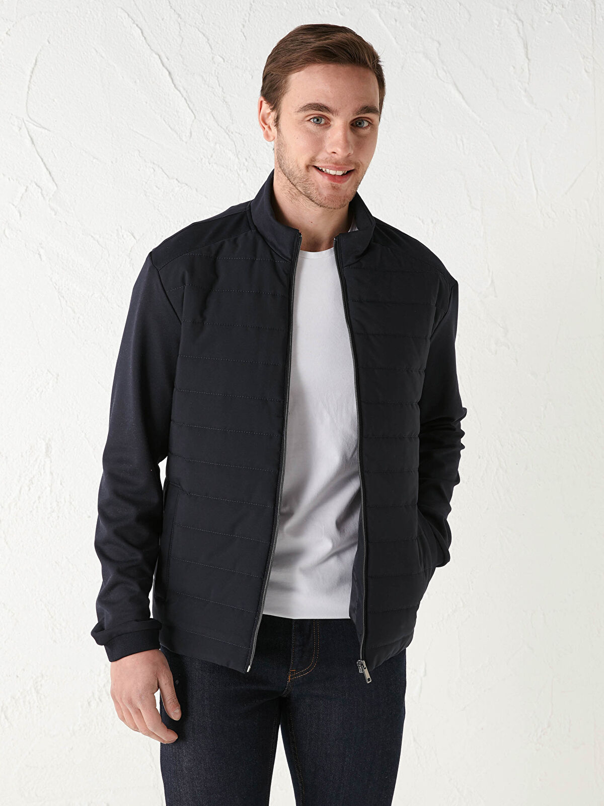 LCW VISION Slim Fit Dik Yaka İnce Erkek Mont