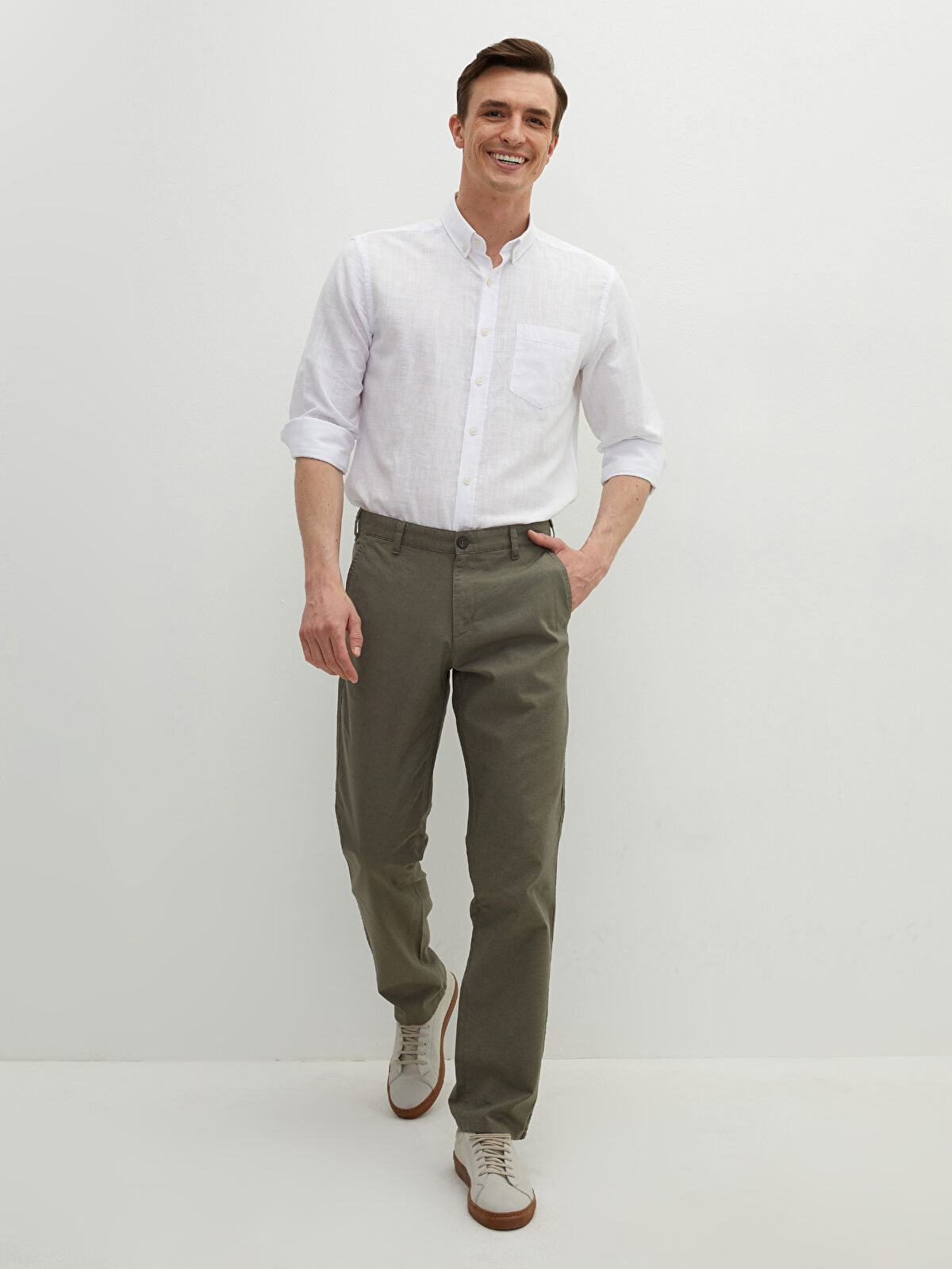 LCW CLASSIC Geniş Kalıp Erkek Chino Pantolon