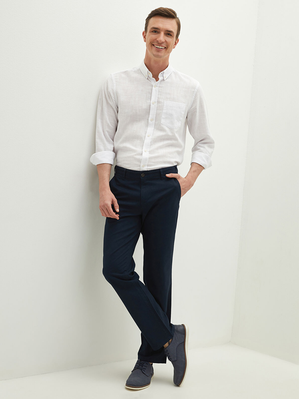 LCW CLASSIC Geniş Kalıp Erkek Chino Pantolon