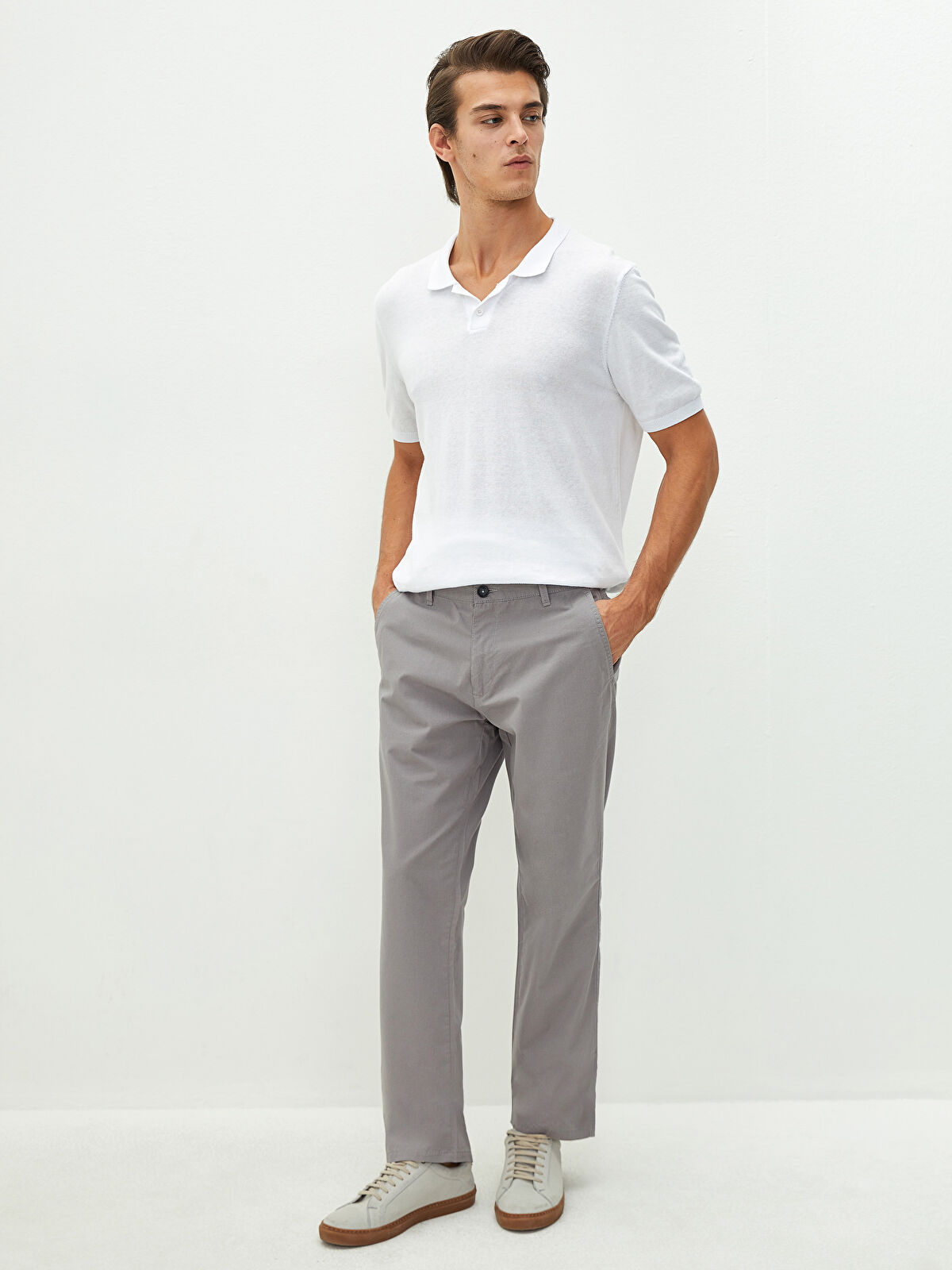 LCW CLASSIC Geniş Kalıp Gabardin Erkek Chino Pantolon
