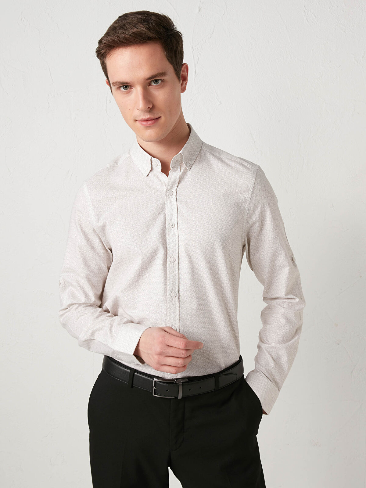 LCW CLASSIC Slim Fit Uzun Kollu Oxford Erkek Gömlek