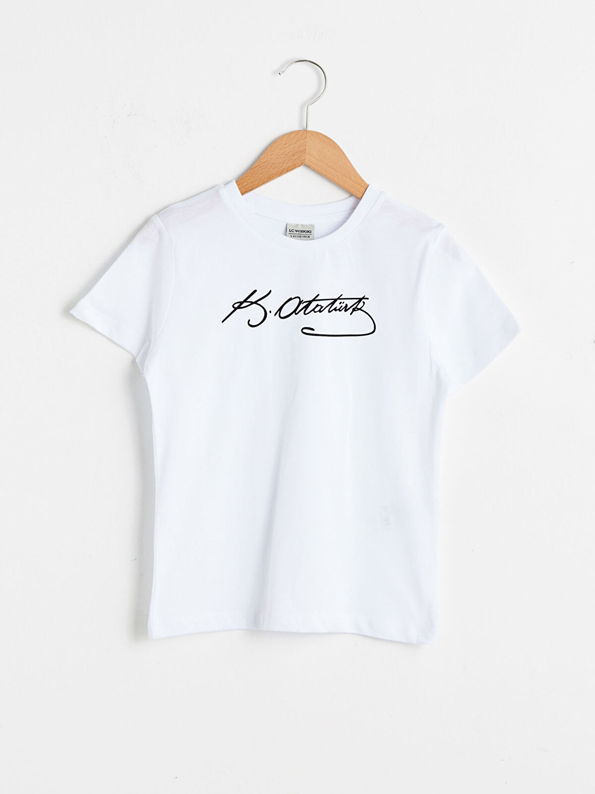 Erkek Çocuk Atatürk İmzalı Pamuklu Tişört