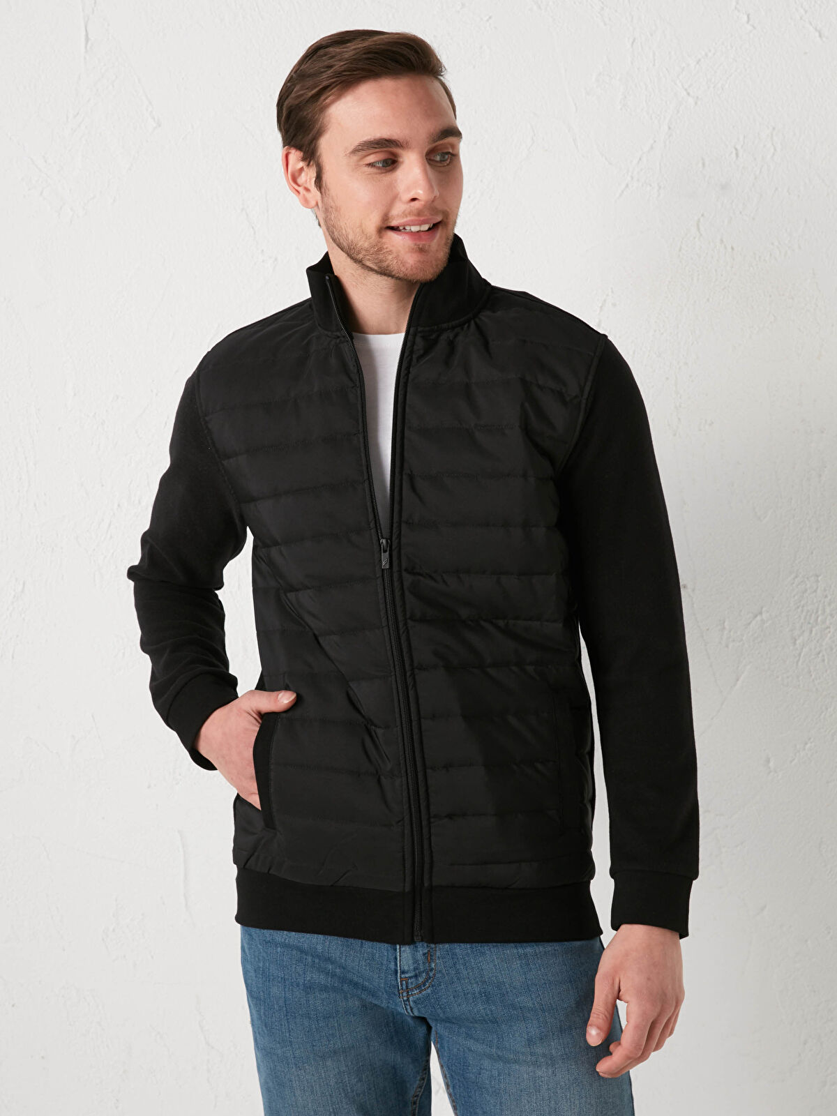 LCW CLASSIC Rahat Kalıp Dik Yaka Kalın Erkek Mont