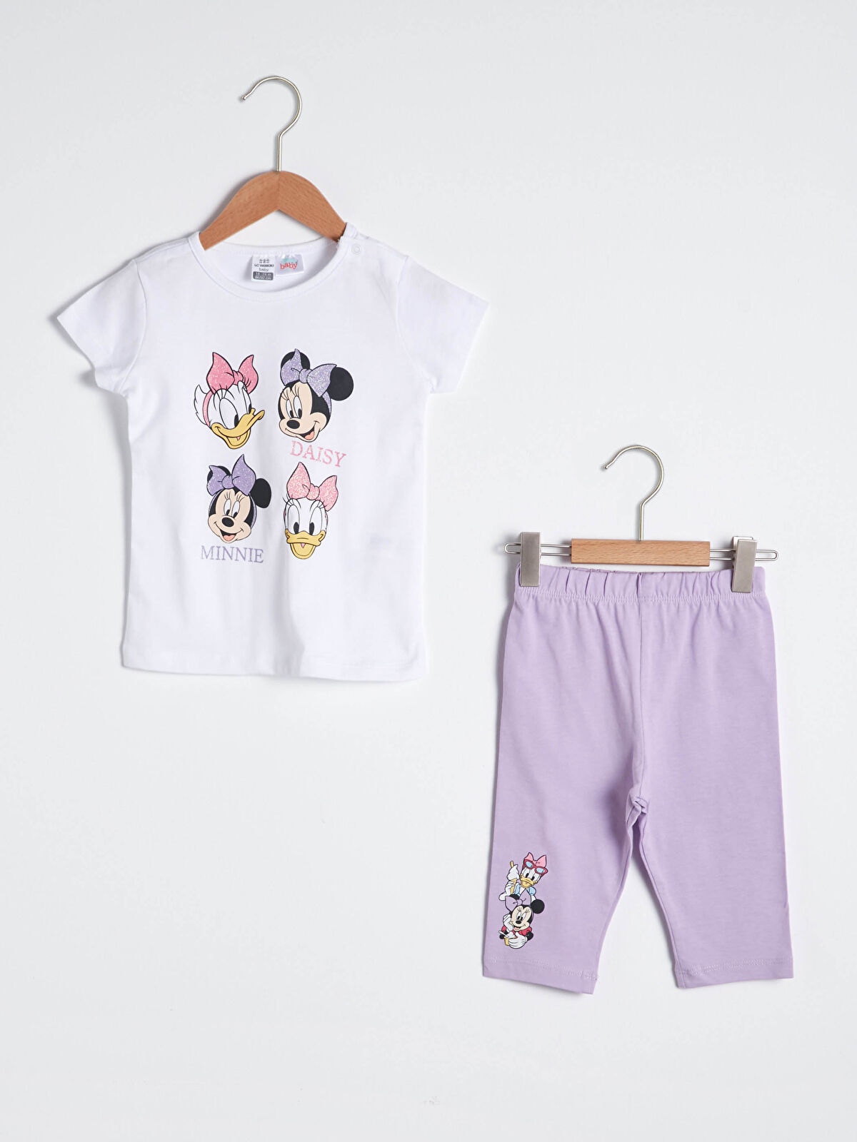 Kız Bebek Disney Baskılı Pijama Takımı