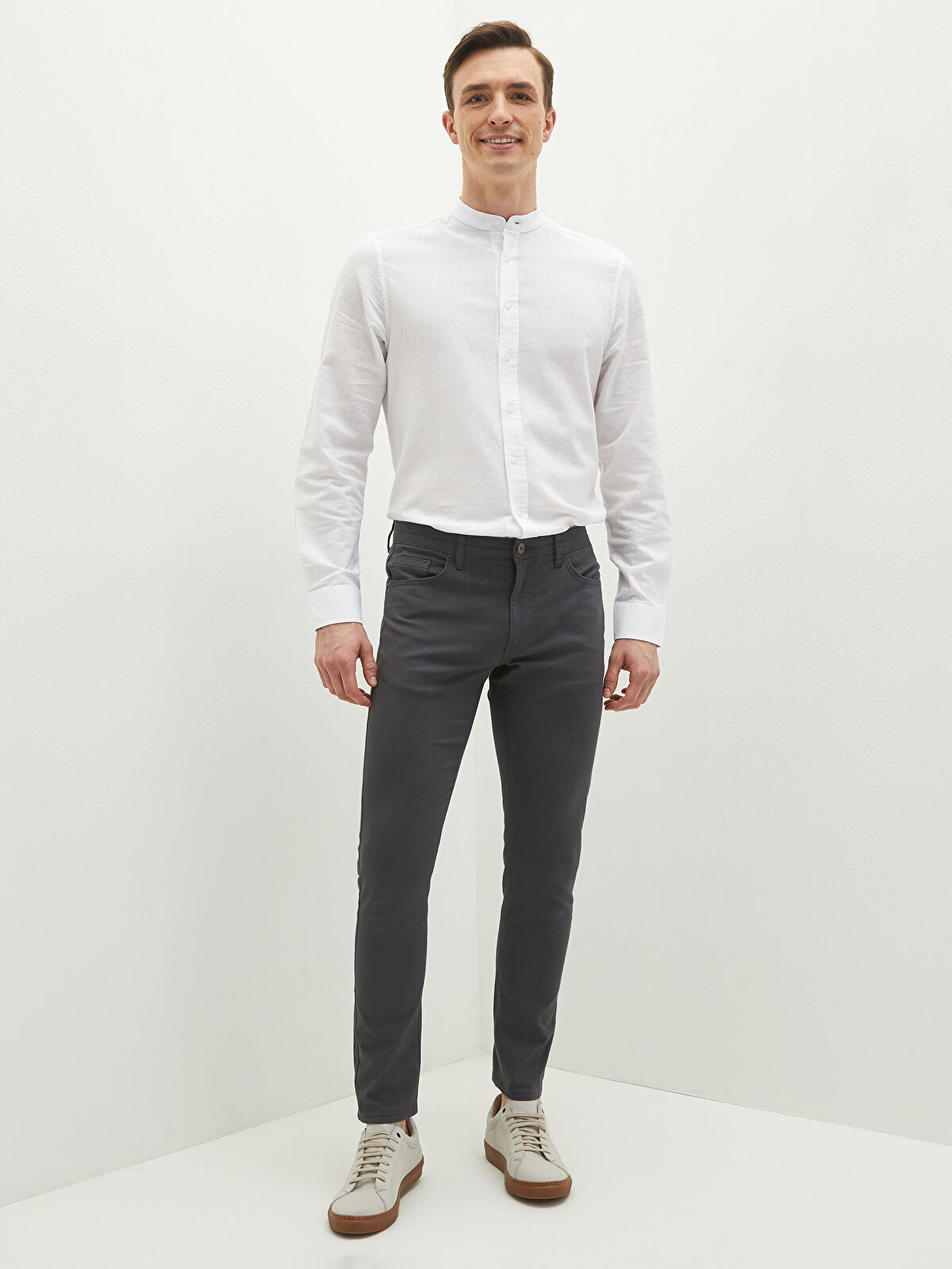 LCW CLASSIC Ekstra Dar Kalıp Gabardin Erkek Chino Pantolon