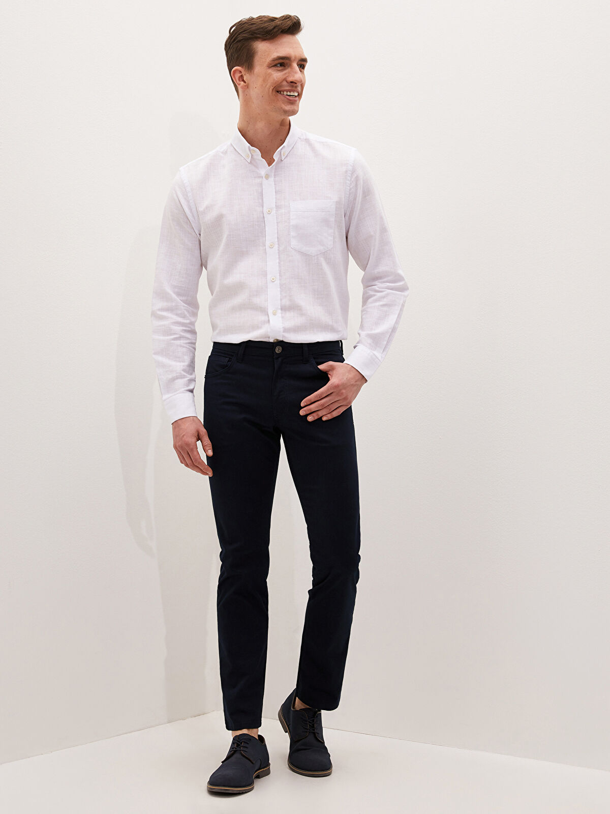 LCW CLASSIC Standart Kalıp Gabardin Erkek Chino Pantolon LCW CLASSIC Standart Kalıp Gabardin Erkek Chino Pantolon