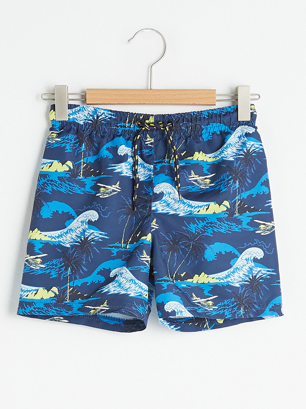 Baskılı Hızlı Kuruyan Erkek Çocuk Deniz Şortu