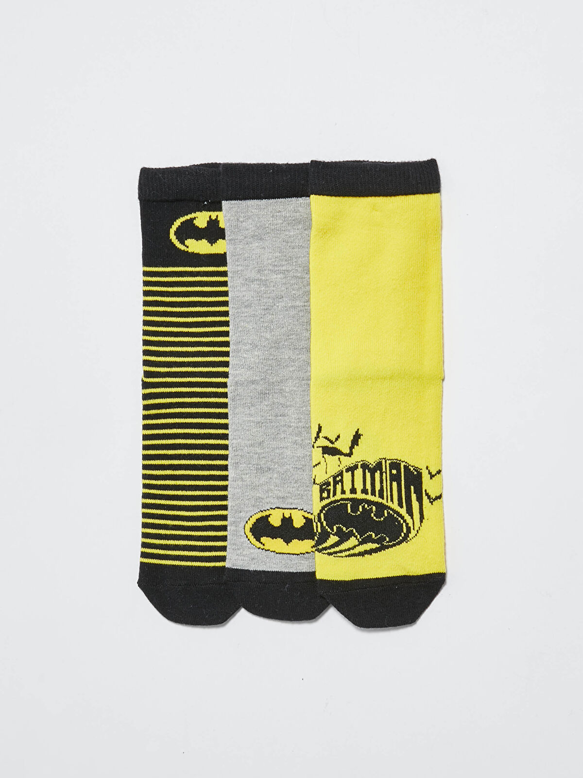 Batman Baskılı Erkek Çocuk Soket Çorap 3'lü