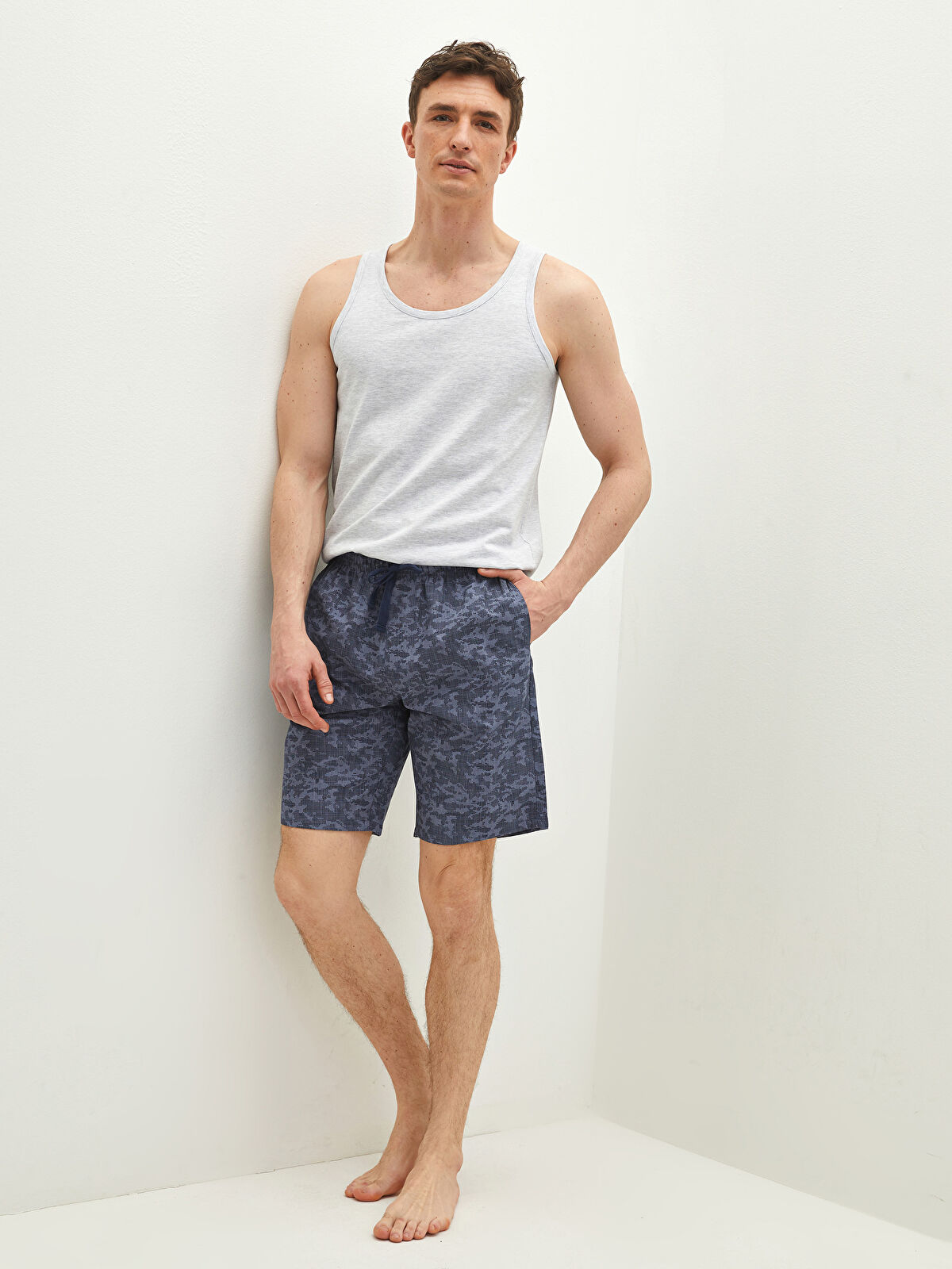 LCW DREAM Standart Kalıp Desenli Erkek Pijama Alt Şort