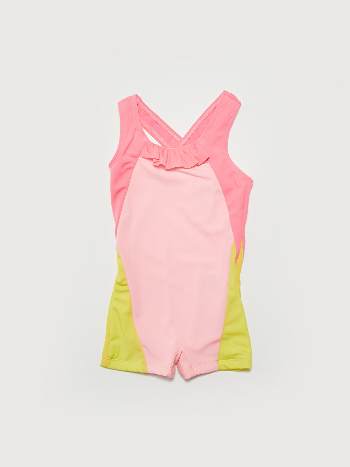 Esnek Kumaştan Kız Bebek Mayo