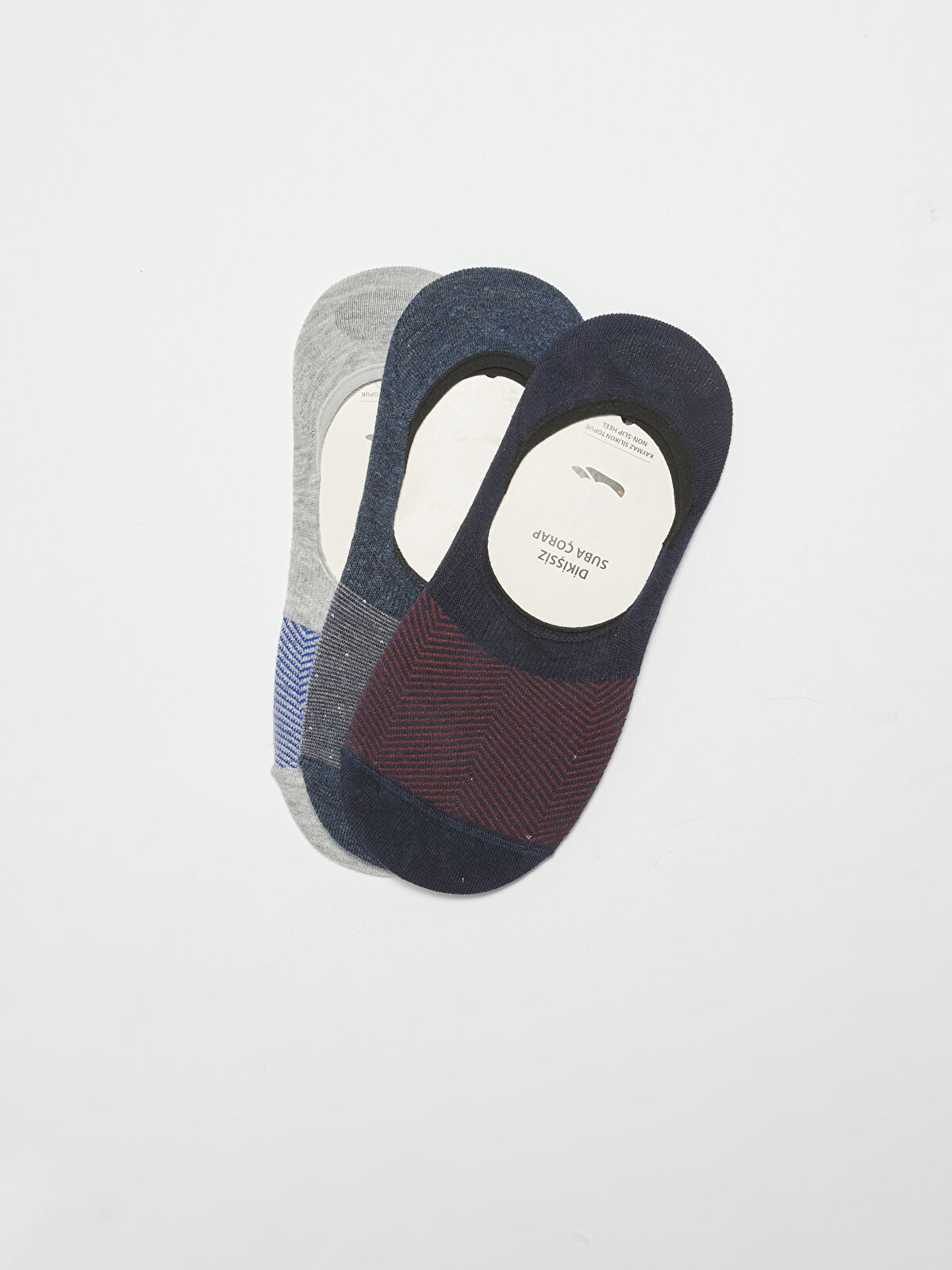 Desenli Erkek Babet Çorap 3'lü