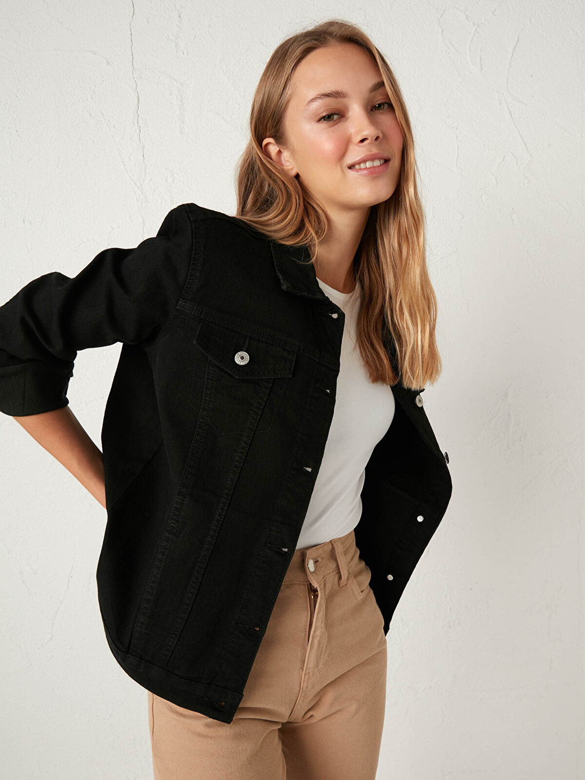 LCW CLASSIC Cepli Jean Ceket