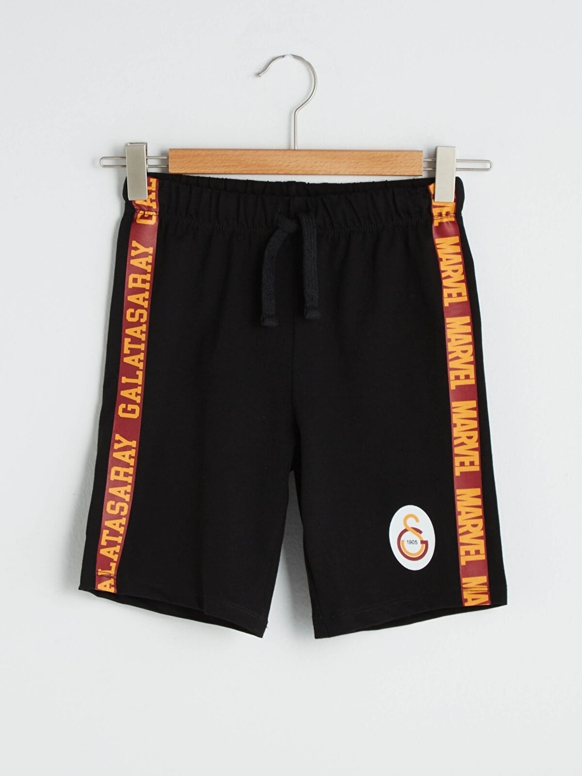 Beli Lastikli Galatasaray Baskılı Erkek Çocuk Taraftar Şort