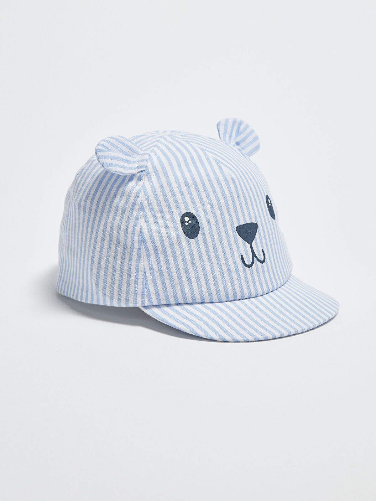 Çizgili Erkek Bebek Şapka