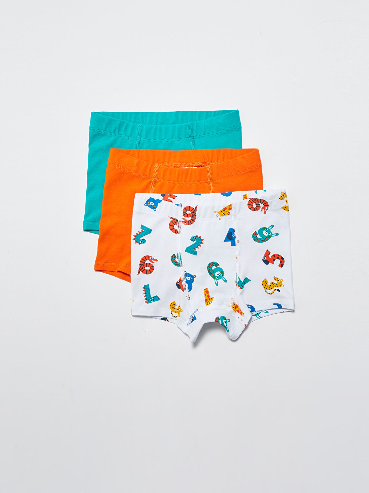 Pamuklu Erkek Bebek Boxer 3'lü