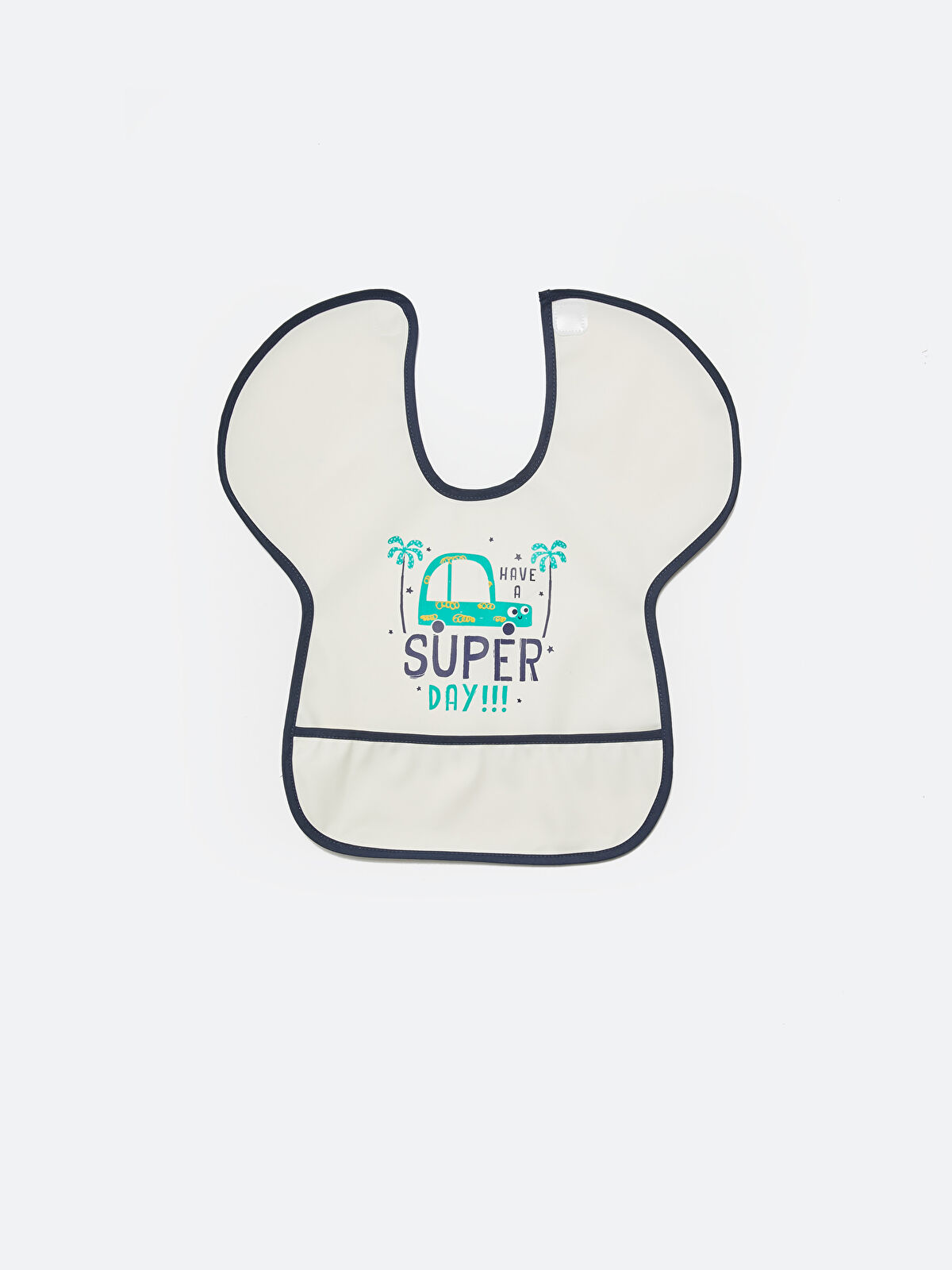 Baskılı Erkek Bebek Mama Önlüğü