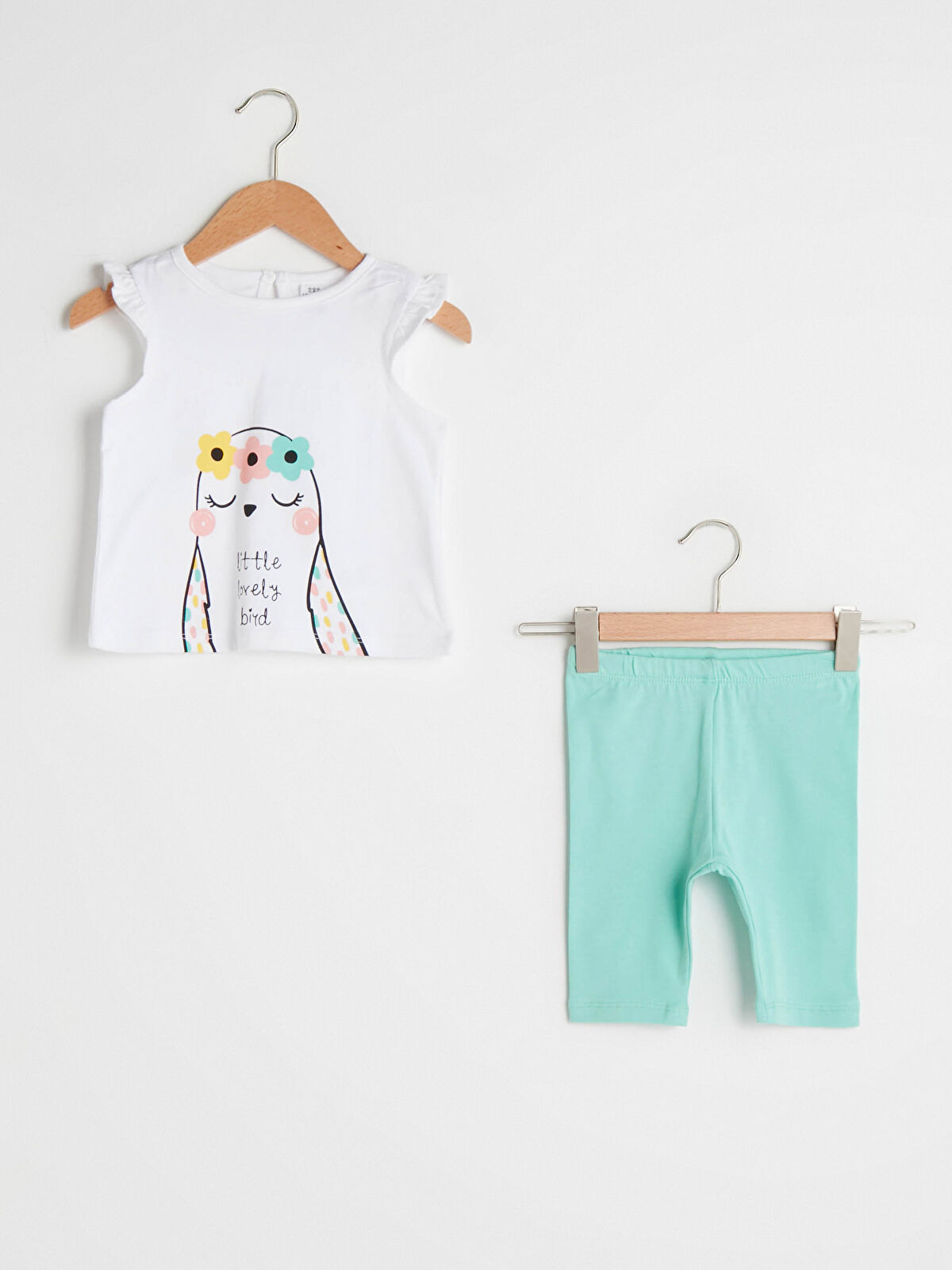 Bisiklet Yaka Baskılı Pamuklu Atlet ve Tayt 2'li Takım Bisiklet Yaka Baskılı Pamuklu Atlet ve Tayt 2'li Takım