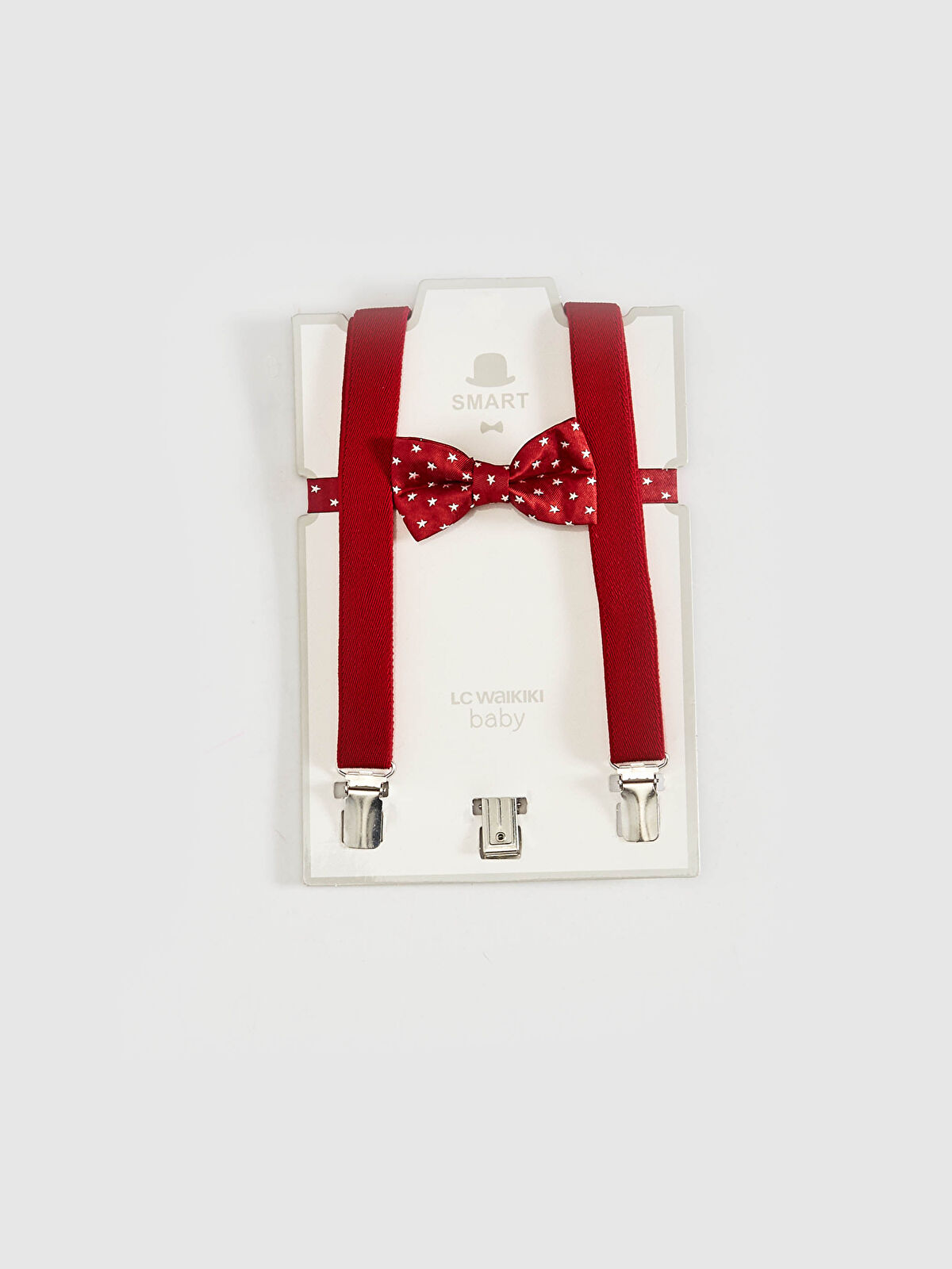 Erkek Bebek Pantolon Askısı ve Papyon