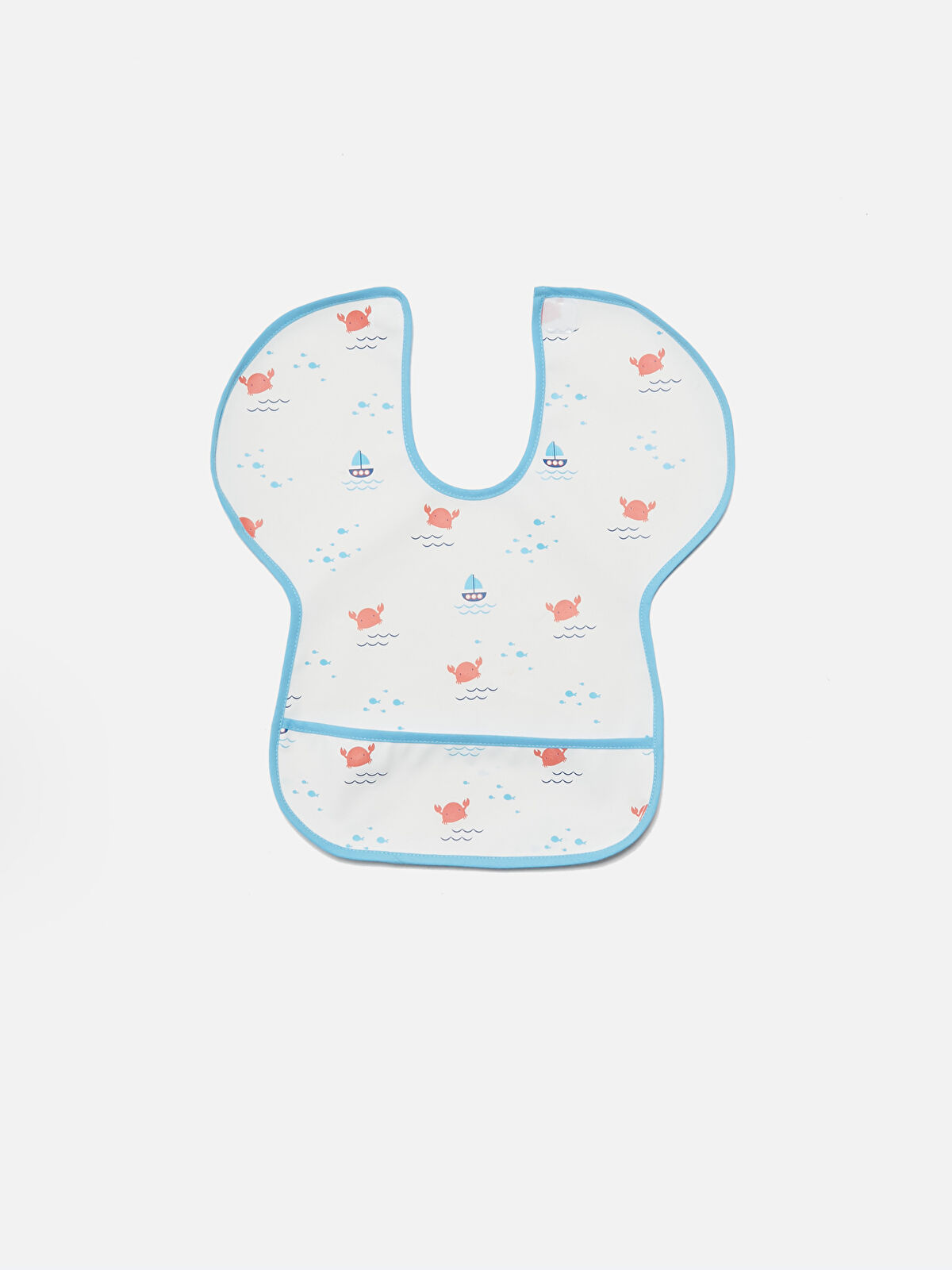 Baskılı Erkek Bebek Mama Önlüğü