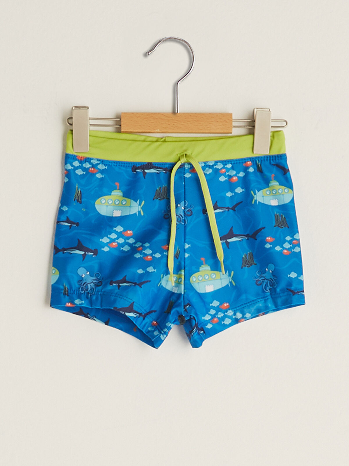 Beli Lastikli Baskılı Erkek Çocuk Boxer Mayo